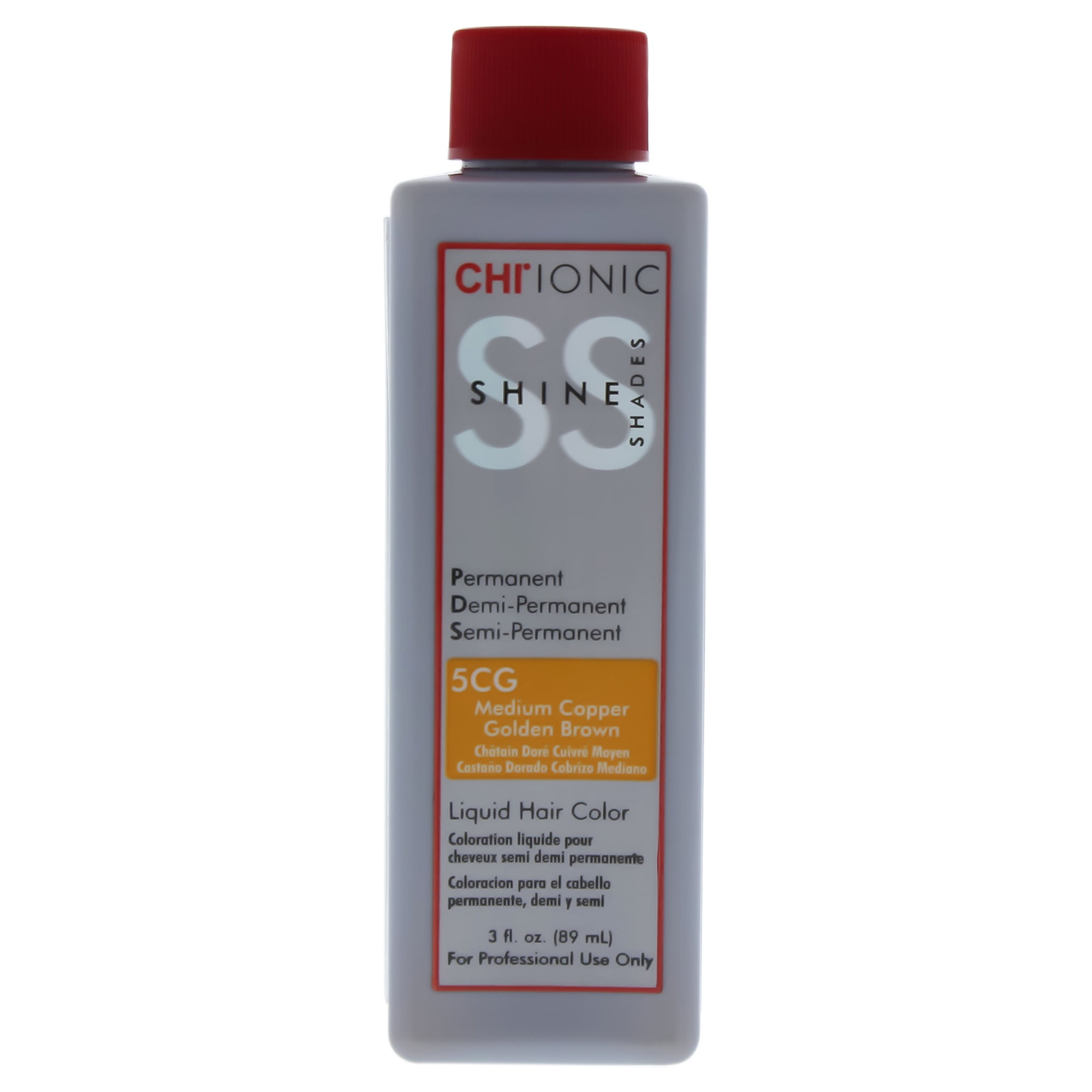 CHI Ionic Shine Shades Liquid Hair Color - 5CG Medium Copper Golden ...