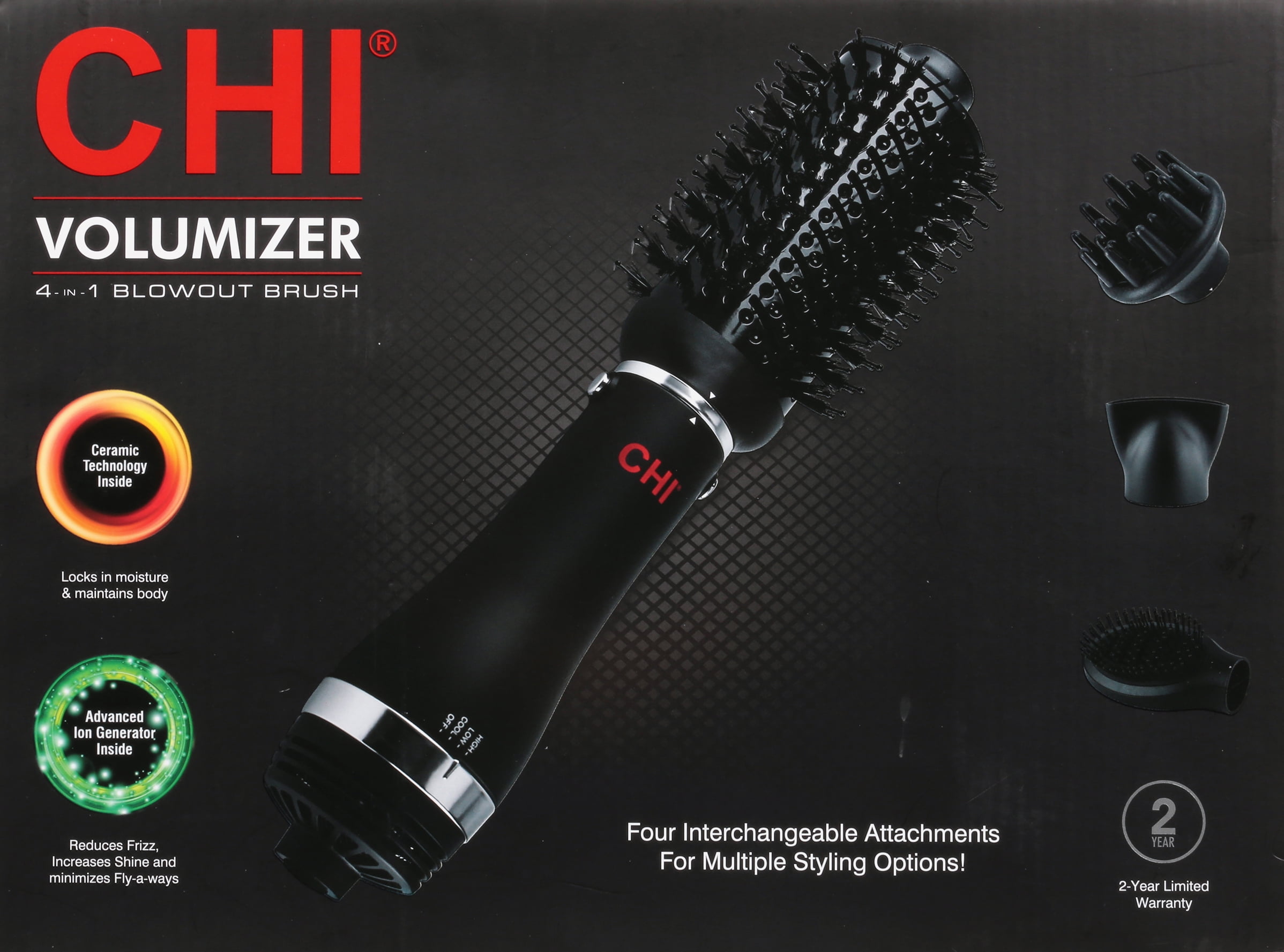 CHI Volumizer 4-in-1 Blowout Brush For Multiple Styling Option ...