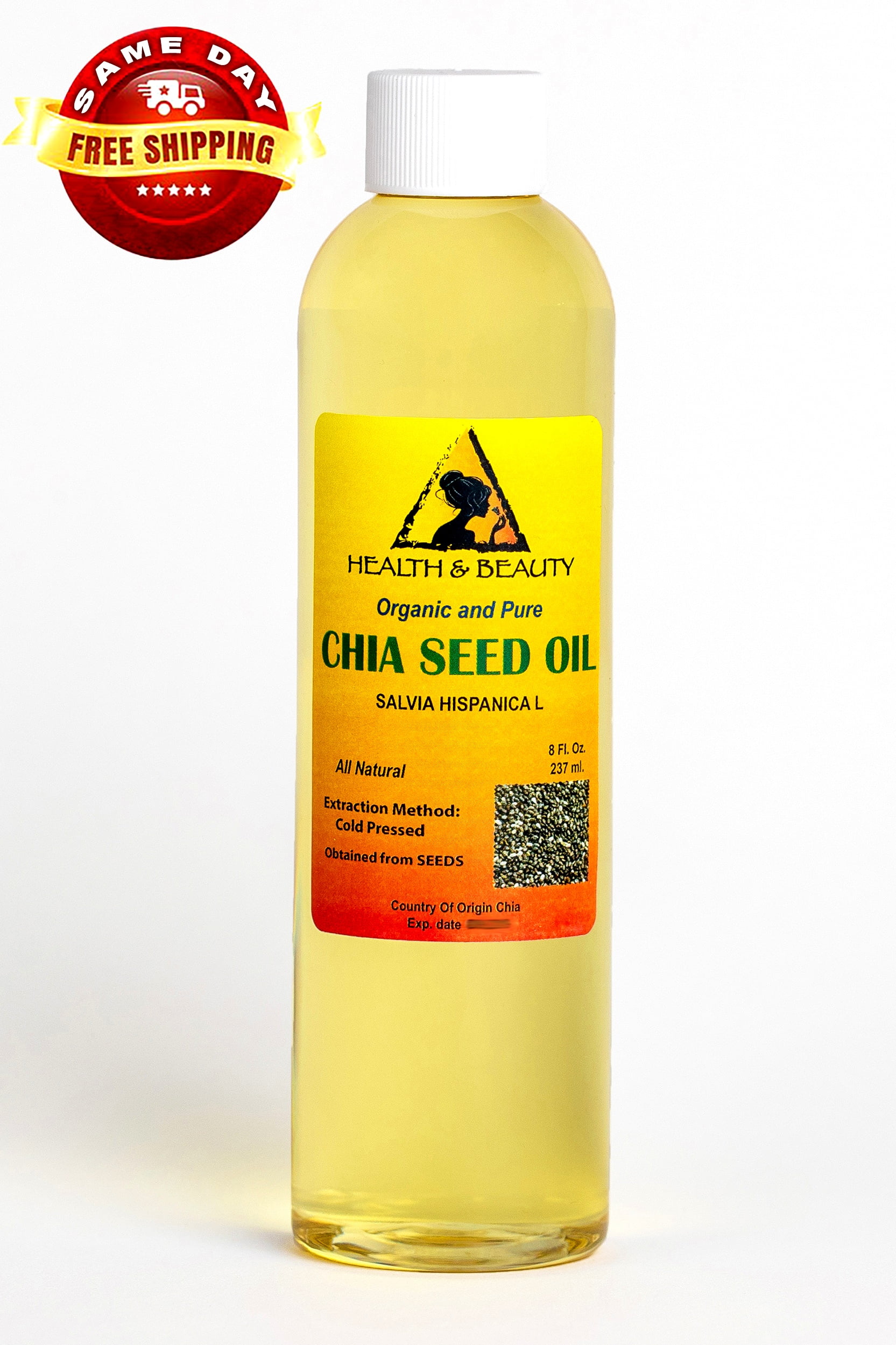 Chia Seed Oil Organic Unrefined Virgin Carrier Cold Pressed Natural ...