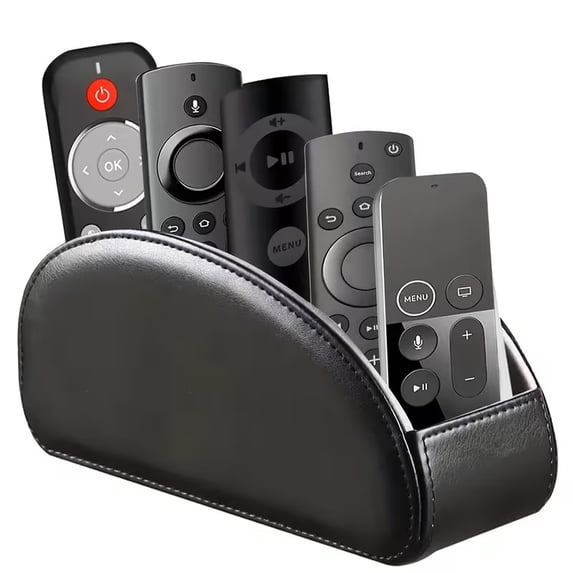 CHIBBS Home/ Office Faux Leather Remote Control Organizer. 5 ...
