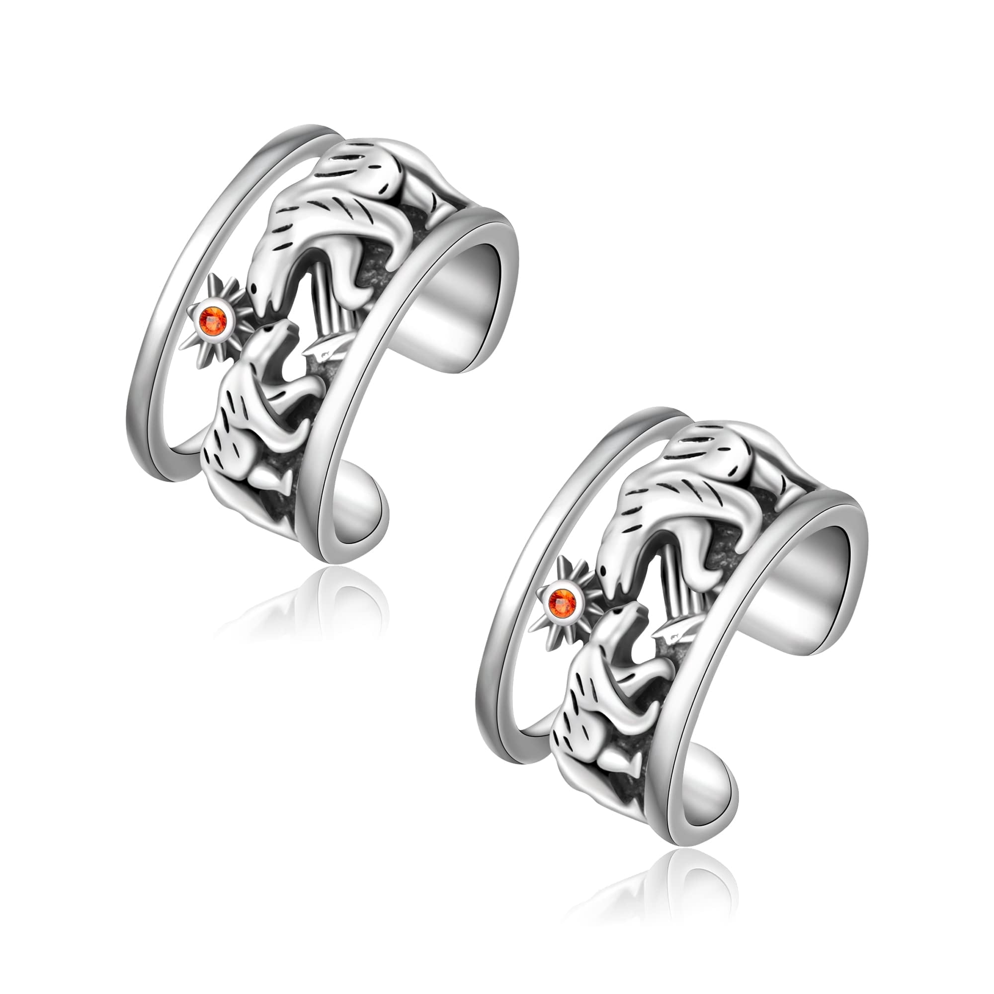 Chic & Artsy Ear Cuffs 925 Sterling Silver Mama Bear Ear Cuff Earring ...