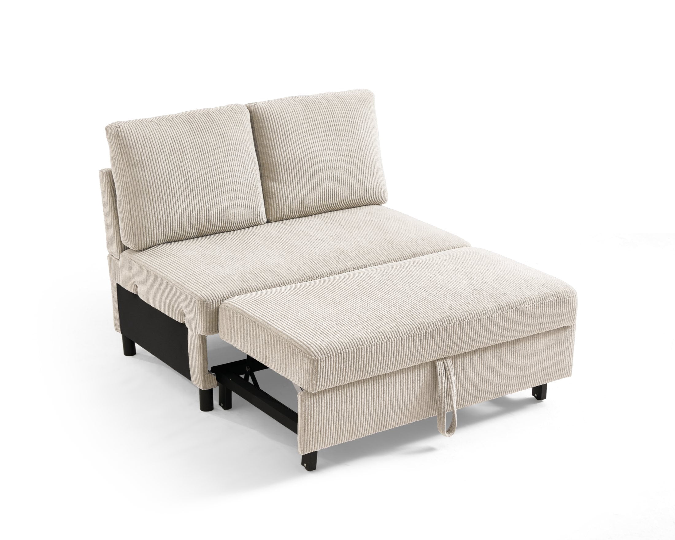 CHIC HOUSE Convertible Single Sleeper Chair Bed,Corduroy Modular Accent ...