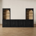 CHIC HOUSE 4 Piece Modular Entertainment Center with Storage, Modern ...