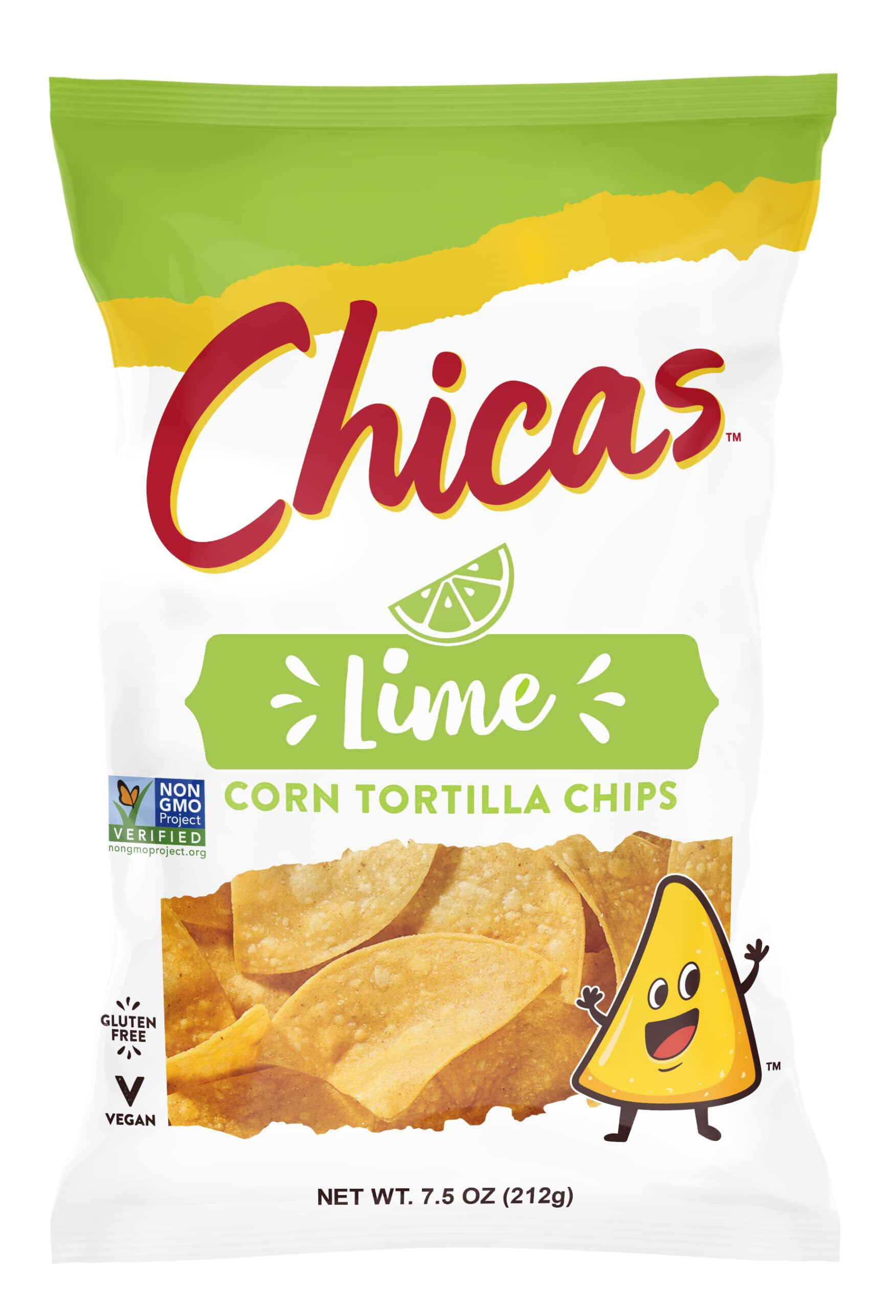 Chicas Tortilla Chips, White Corn Tortilla Chips Lime, Gluten Free ...