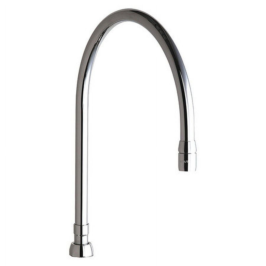 CHICAGO FAUCETS GN10AE3SWGJKABCP 10In Gooseneck Swing Spout - Walmart.com