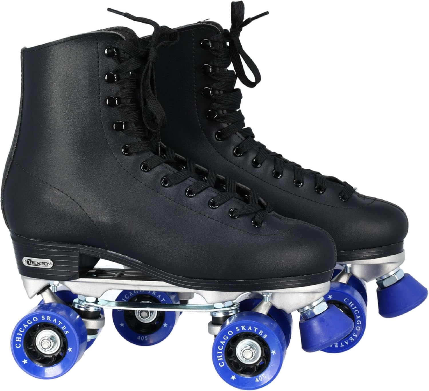 CHICAGO SKATES Men's Classic Roller Skates - Premium Black Quad Rink ...
