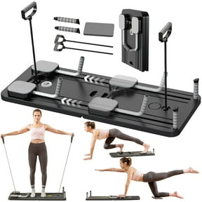 FLAZECON Pilates Board for Home Workout, Foldable Pilates Reformer Set ...