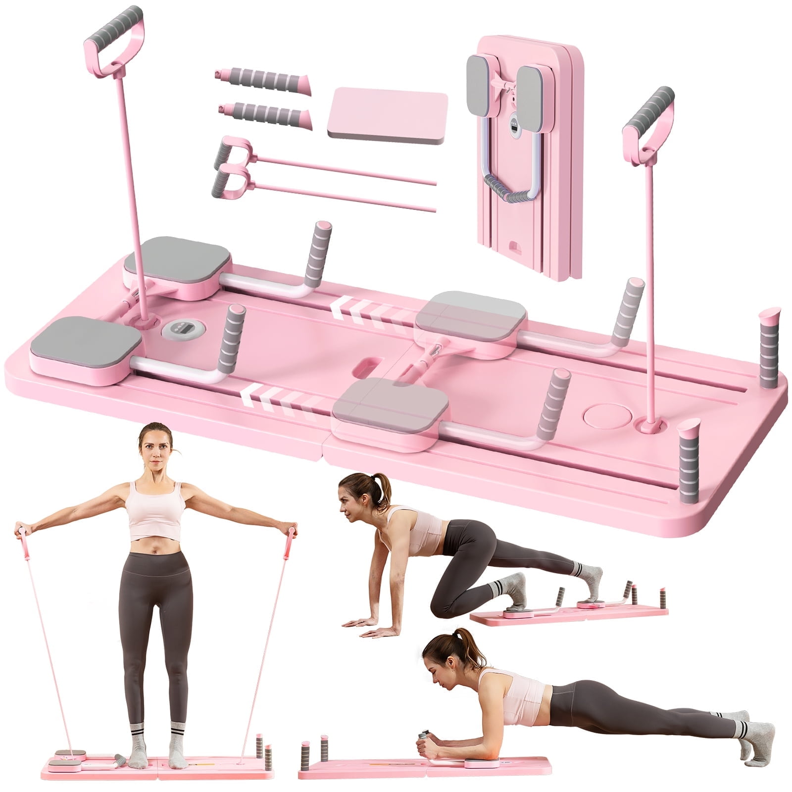 CHICCLO Pilates Board, Portable Core Pilates Reformer Set, Home Gym ...