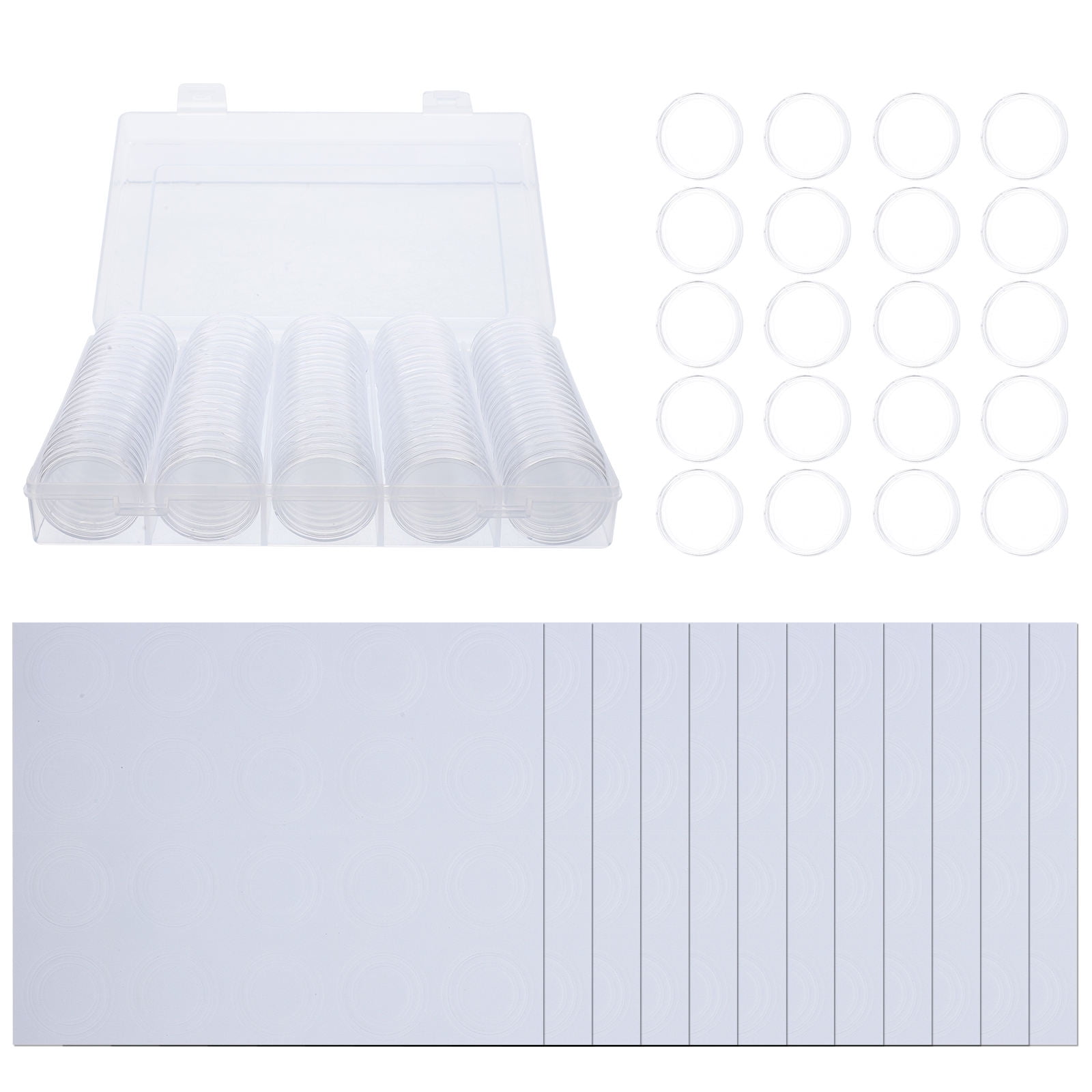 CHICHUMID 1 Set Coin Storage Box PP Gasket Material Coin Collecting ...