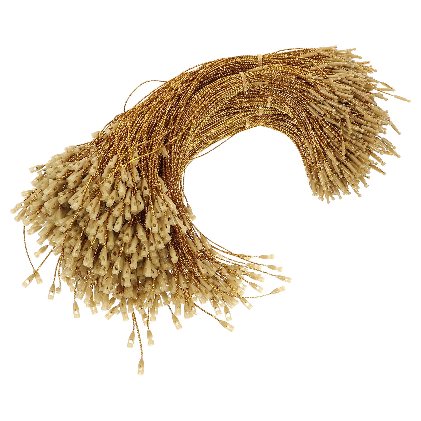 CHICHUMID 1000Pcs Hanging Ropes Golden Polyester for Price Tag Display ...