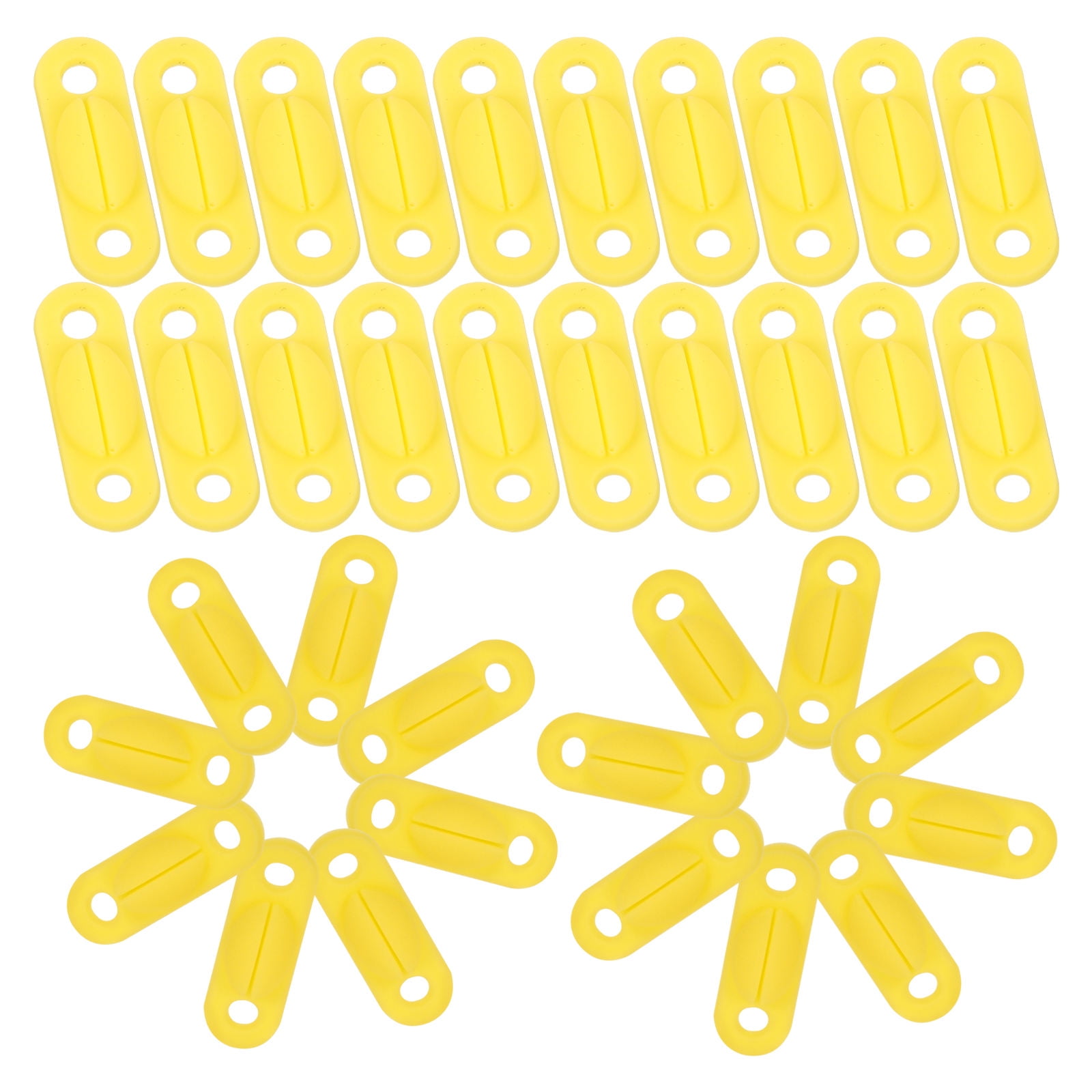 CHICHUMID 100Pcs Yellow Plastic Racket String Tubing for Badminton ...