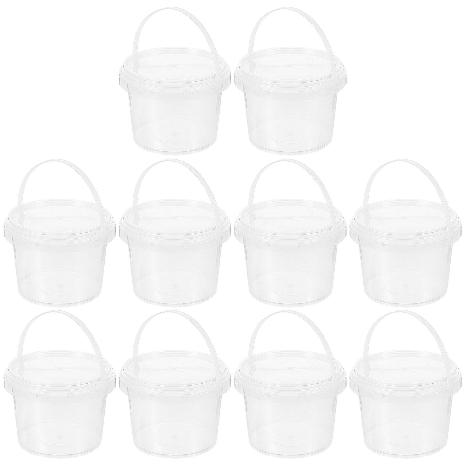CHICHUMID 10Pcs Small Pails with Lids for Dustproof and Food Storage ...