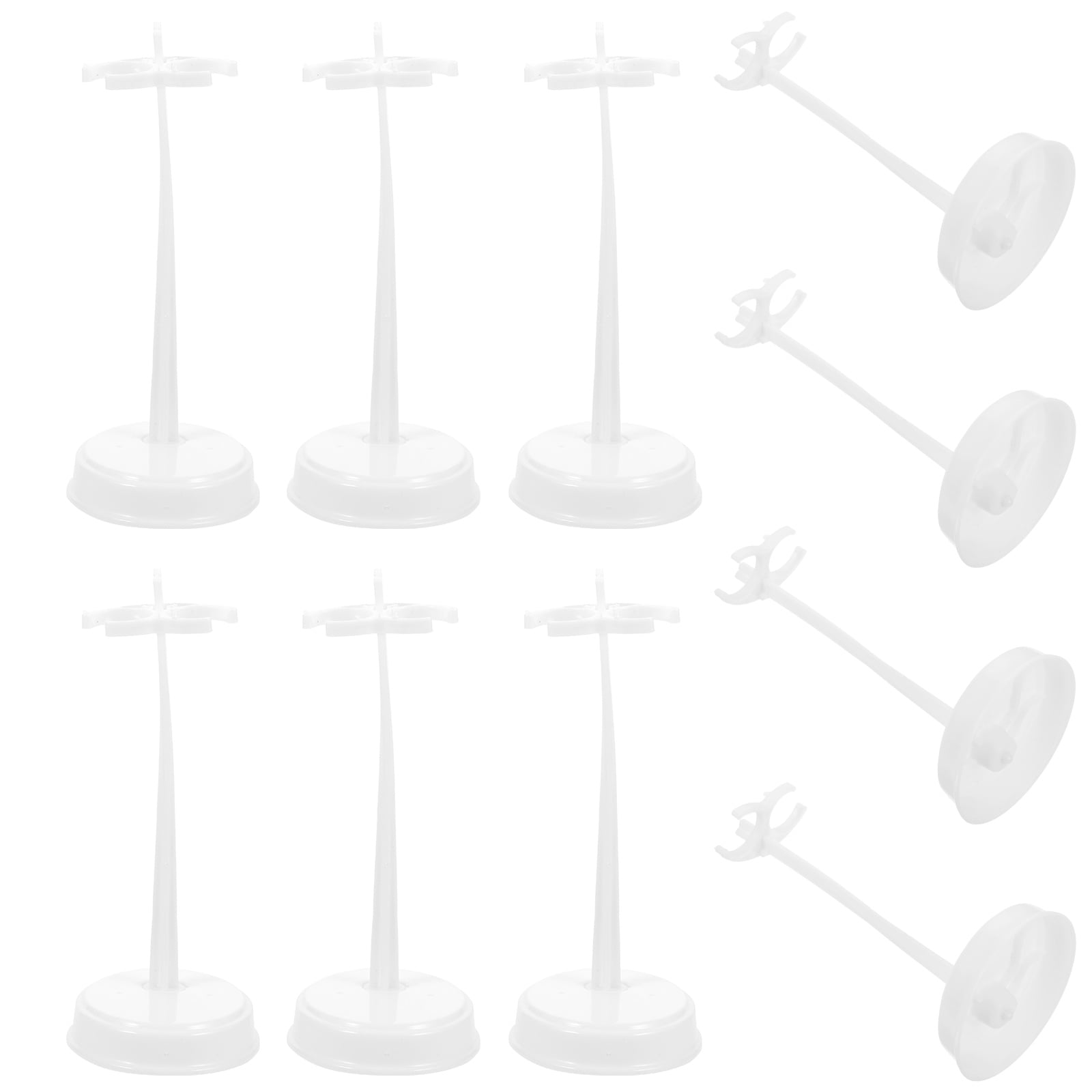 CHICHUMID 10Pcs White Plastic Figure Stands Figure Accessories on ...