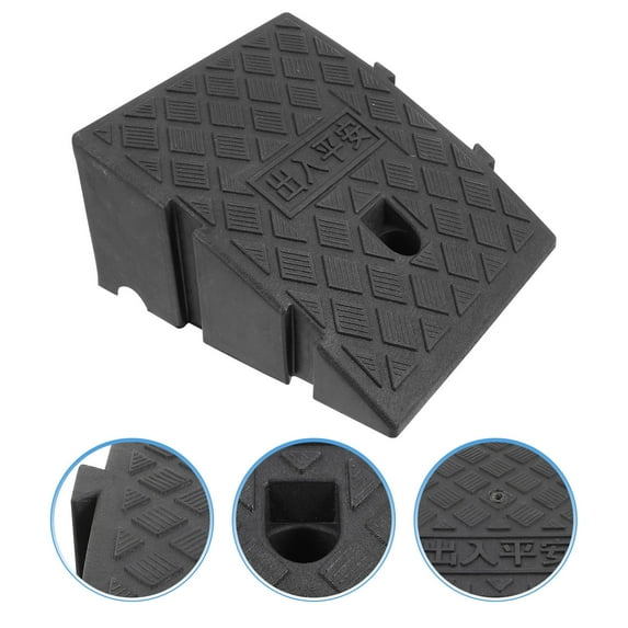 CHICHUMID 1Pcs Driveway Ramps For Vehicle Transport In Black Plastic ...