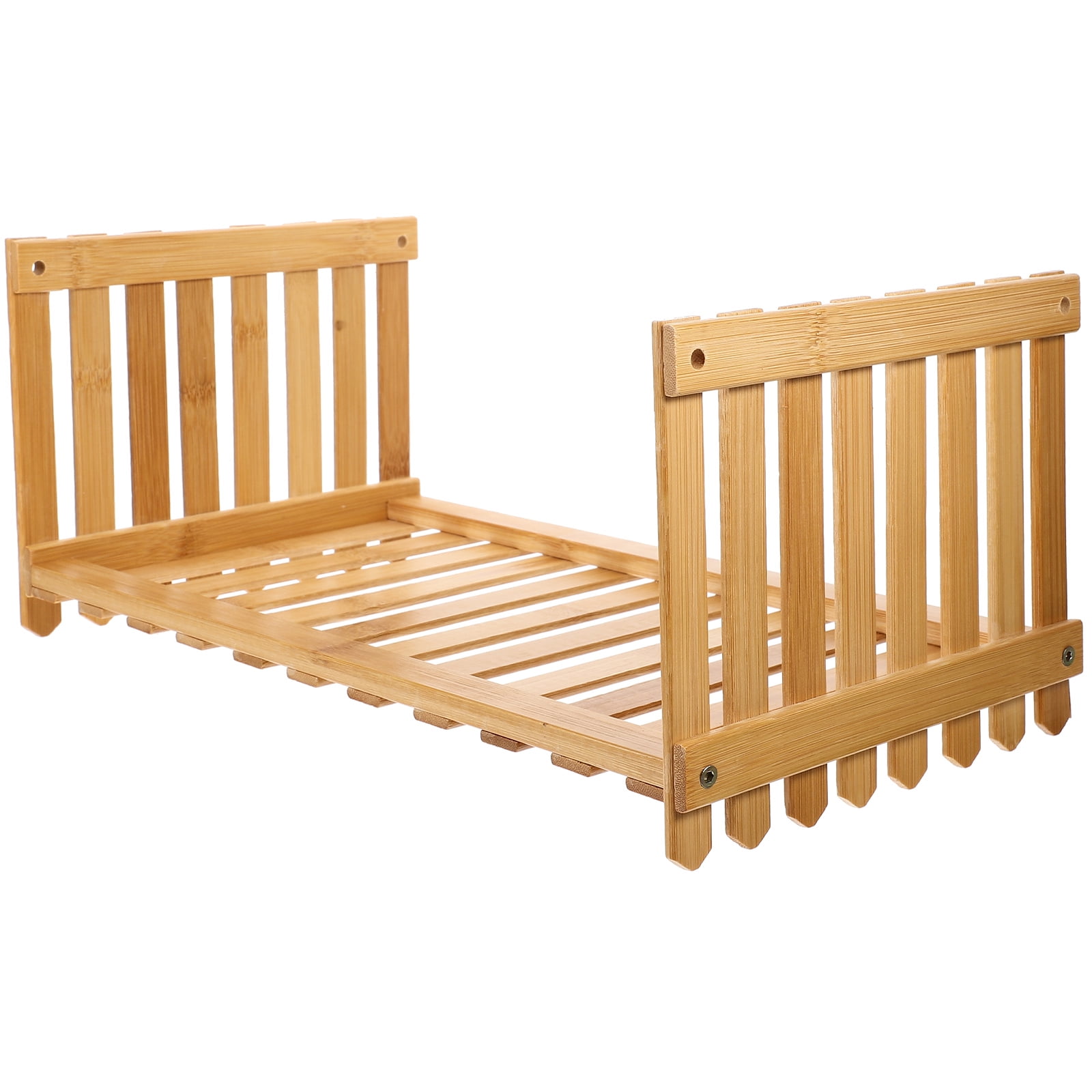 CHICHUMID 1Piece Bamboo Storage Rack Rectangular Shape Simple and ...