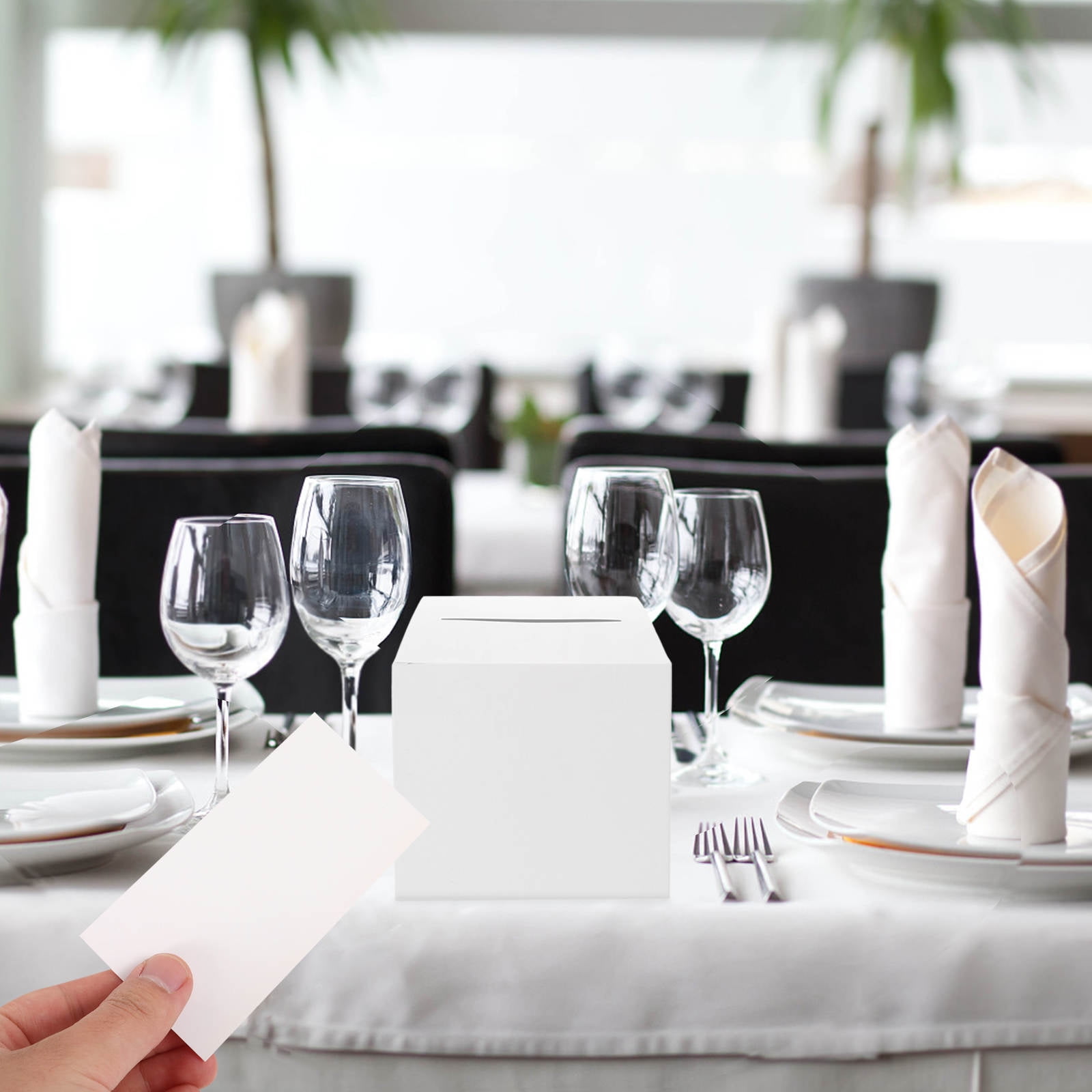 CHICHUMID 1Set Card Boxes For Wedding And Baby Showers Square Shape ...