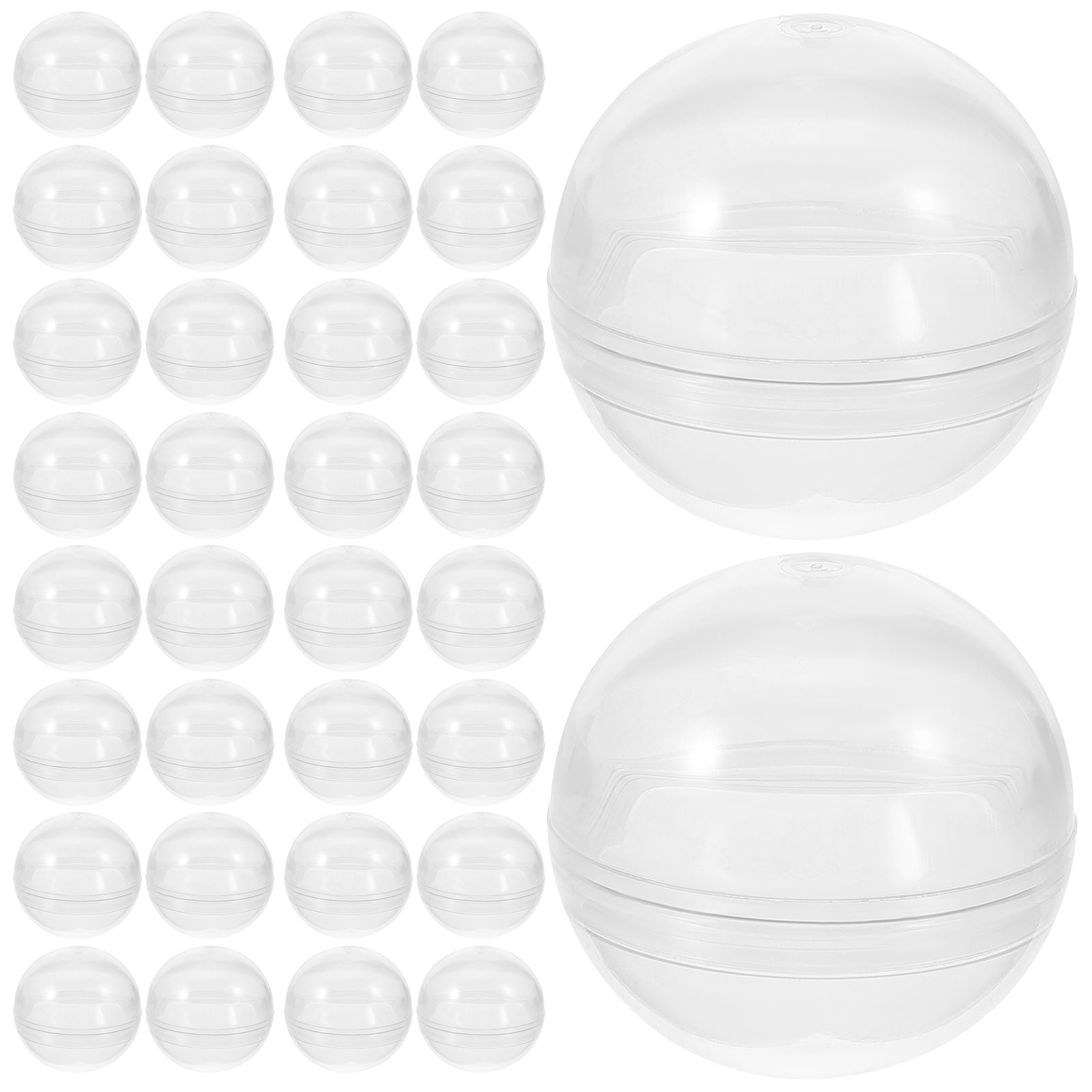 CHICHUMID 50Pcs Clear Balls Fillable Capsules Transparent Plastic For ...