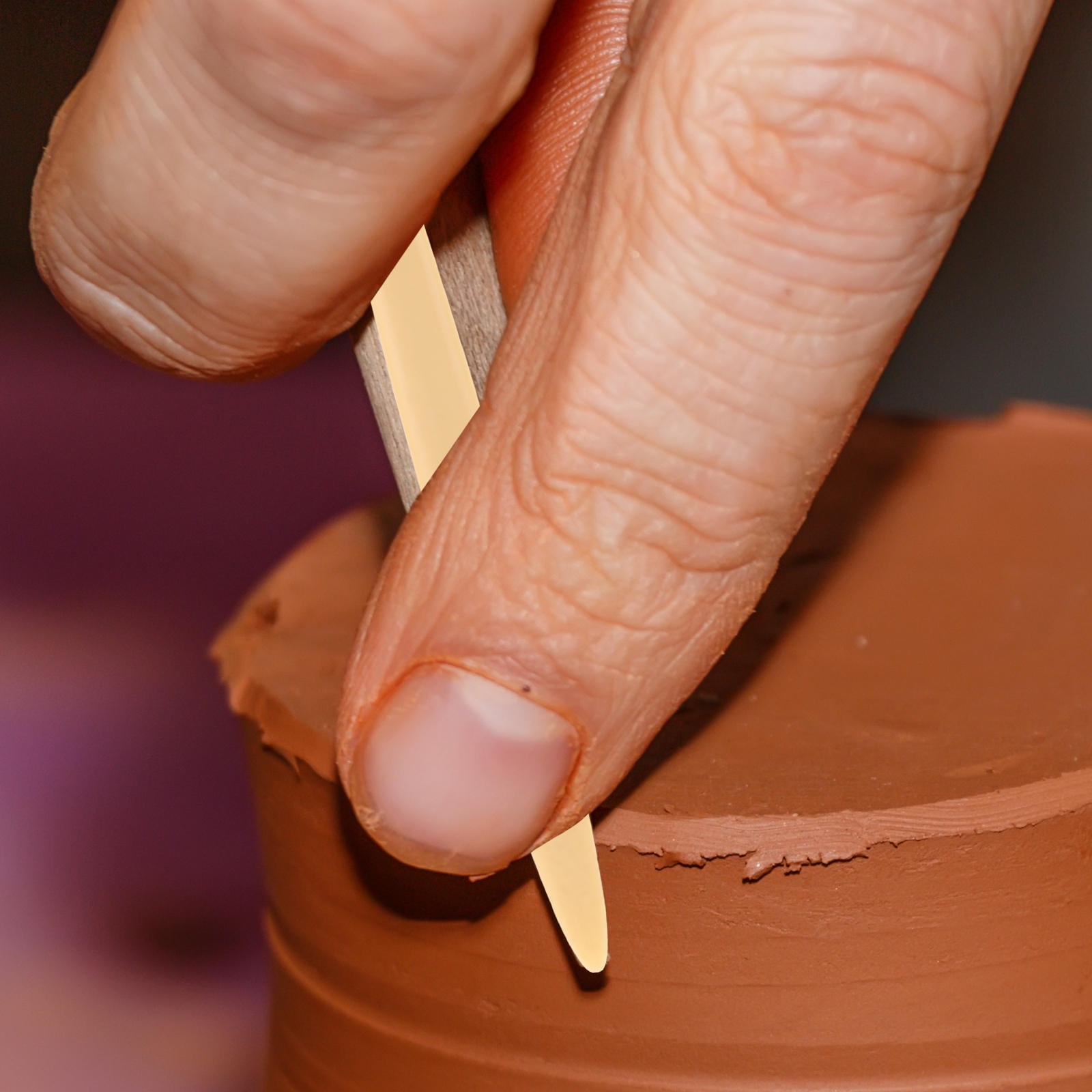 CHICHUMID 5Pcs Clay Modeling Tool Set Khaki ABS for Pottery and Sculpture Artists Shaping and ...