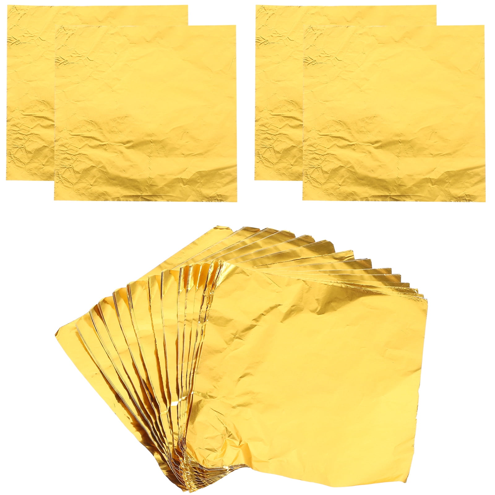 CHICHUMID 600Pcs Paper for Chocolate Packing in Golden Square Aluminum ...