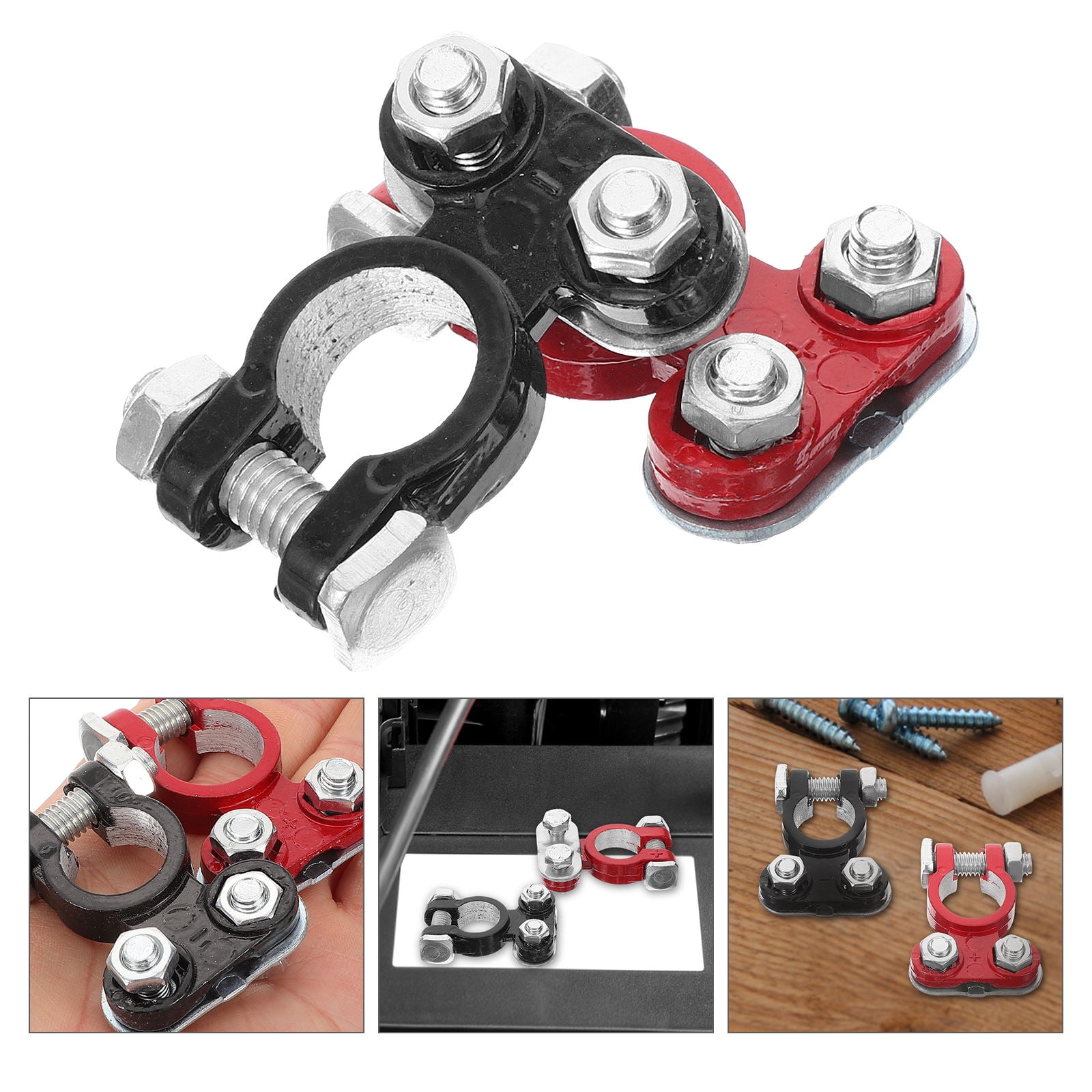 CHICHUMID Battery Terminal Clamp Connectors 1 Pair Durable Performance ...