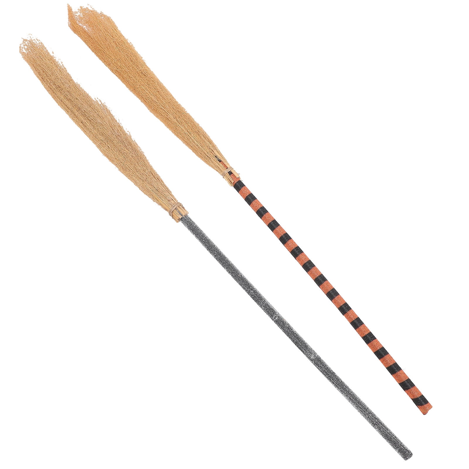 CHICHUMID Broom Prop 2Pcs for Witches and Cosplay in 11.8x1.4in Plastic ...