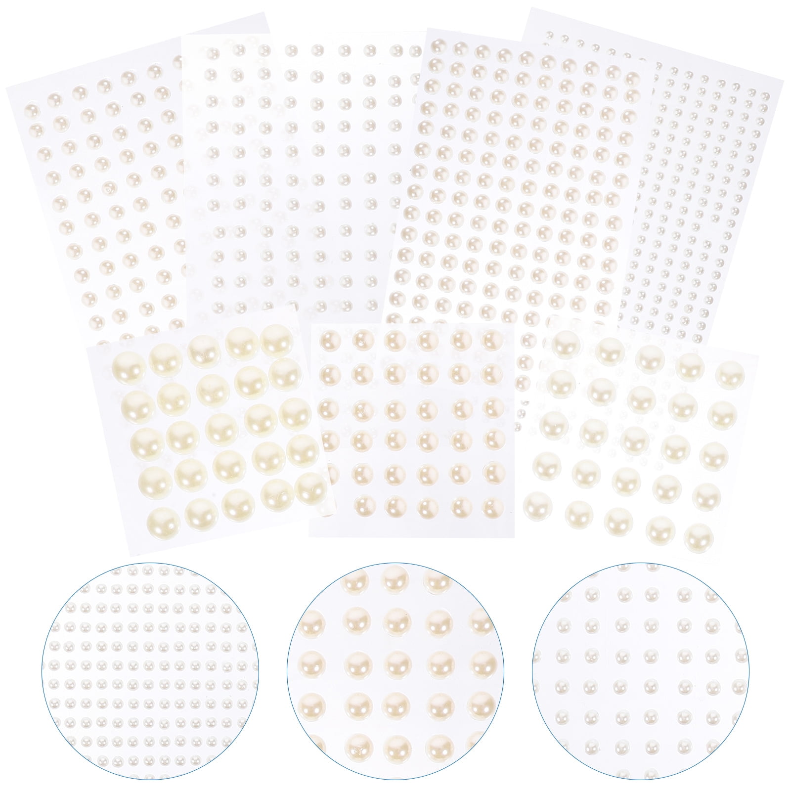 CHICHUMID 14 Pcs Rhinestone Sheet Sticker Assorted Color Round for Face ...