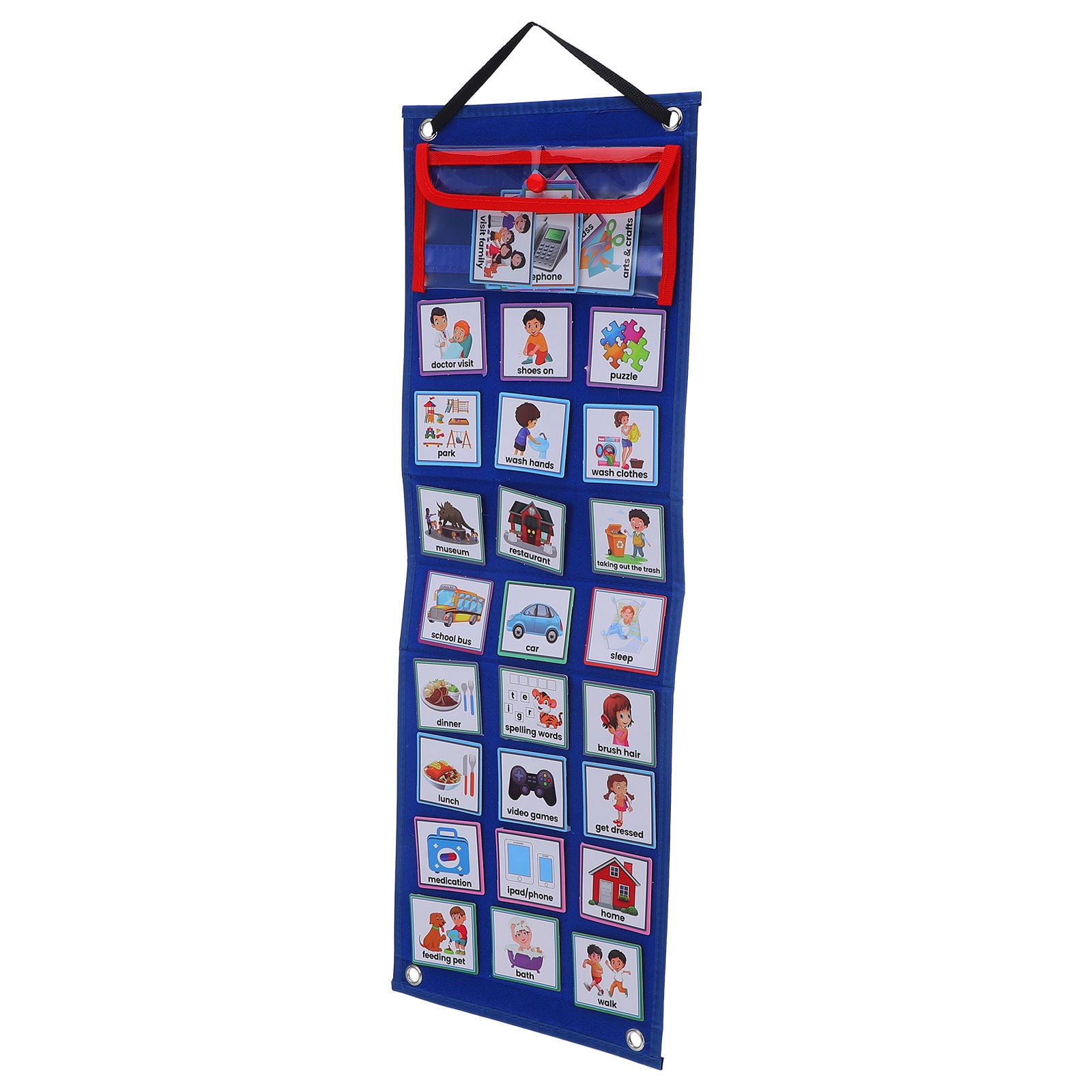 CHICHUMID Toddlers Routine Chart Multi-Color Cloth for Daily Tasks 1Set ...