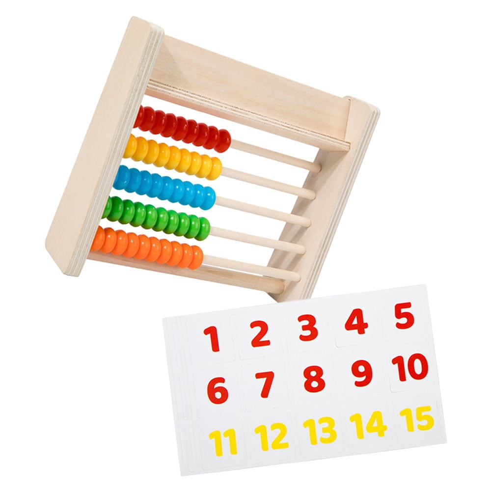 CHICHUMID Preschool Learning Wooden Abacus for Kids Hand-eye ...