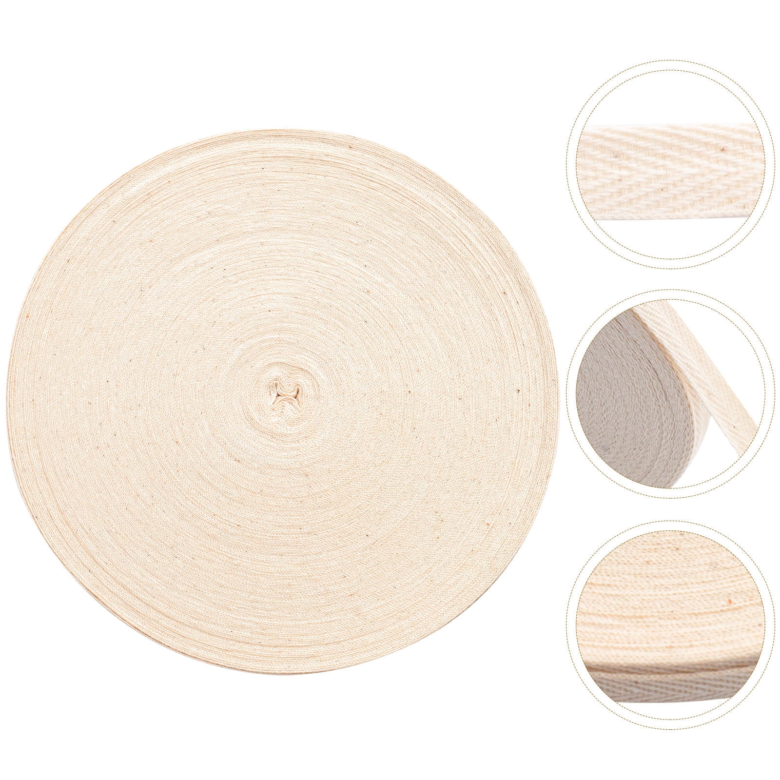 CHICHUMID White Cotton Ribbons 1 Roll for Any Occasion Sewing Projects ...