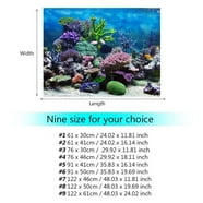 LYUMO Aquarium Fish Tank Background Poster PVC Adhesive Underwater ...