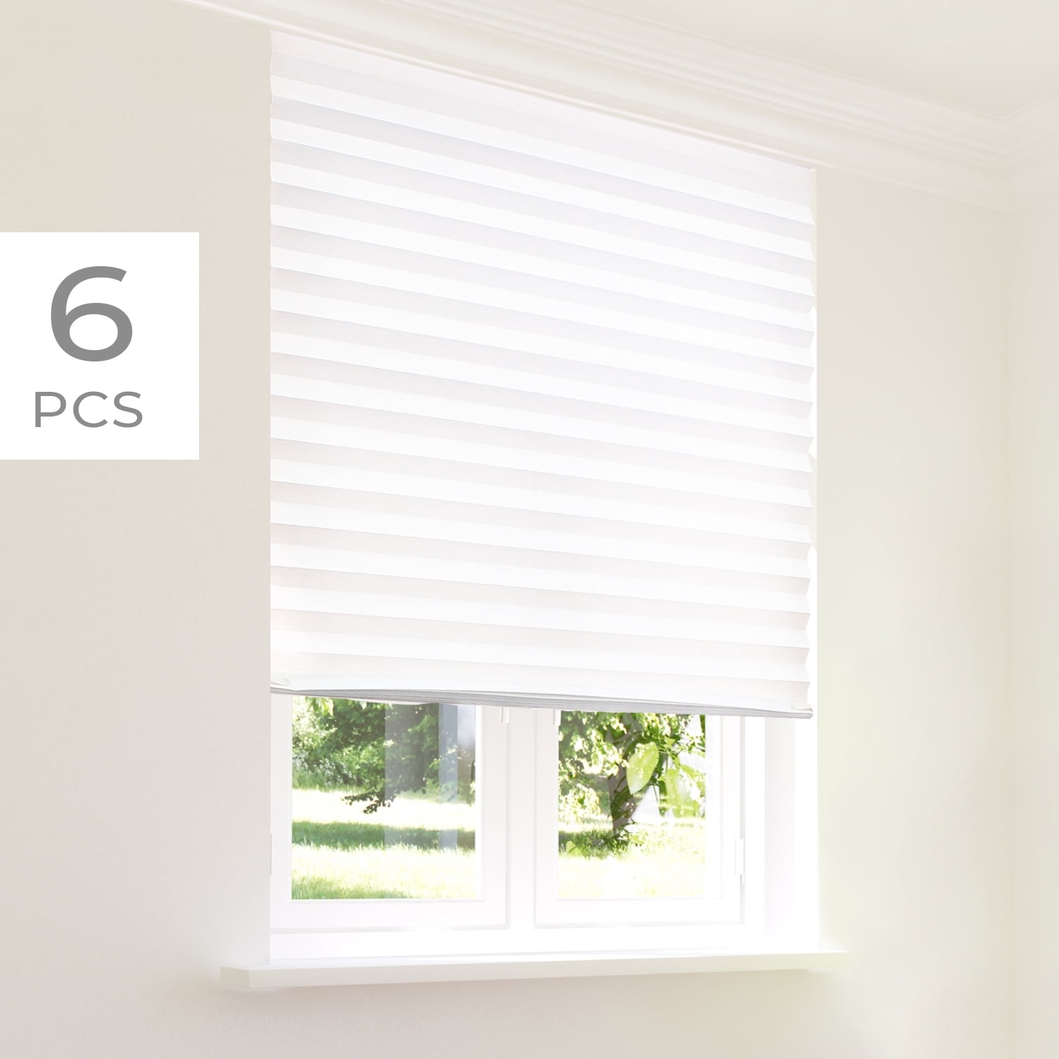 CHICOLOGY Privacy & Light Filtering Temporary Shades (6-Pack) - Walmart.com