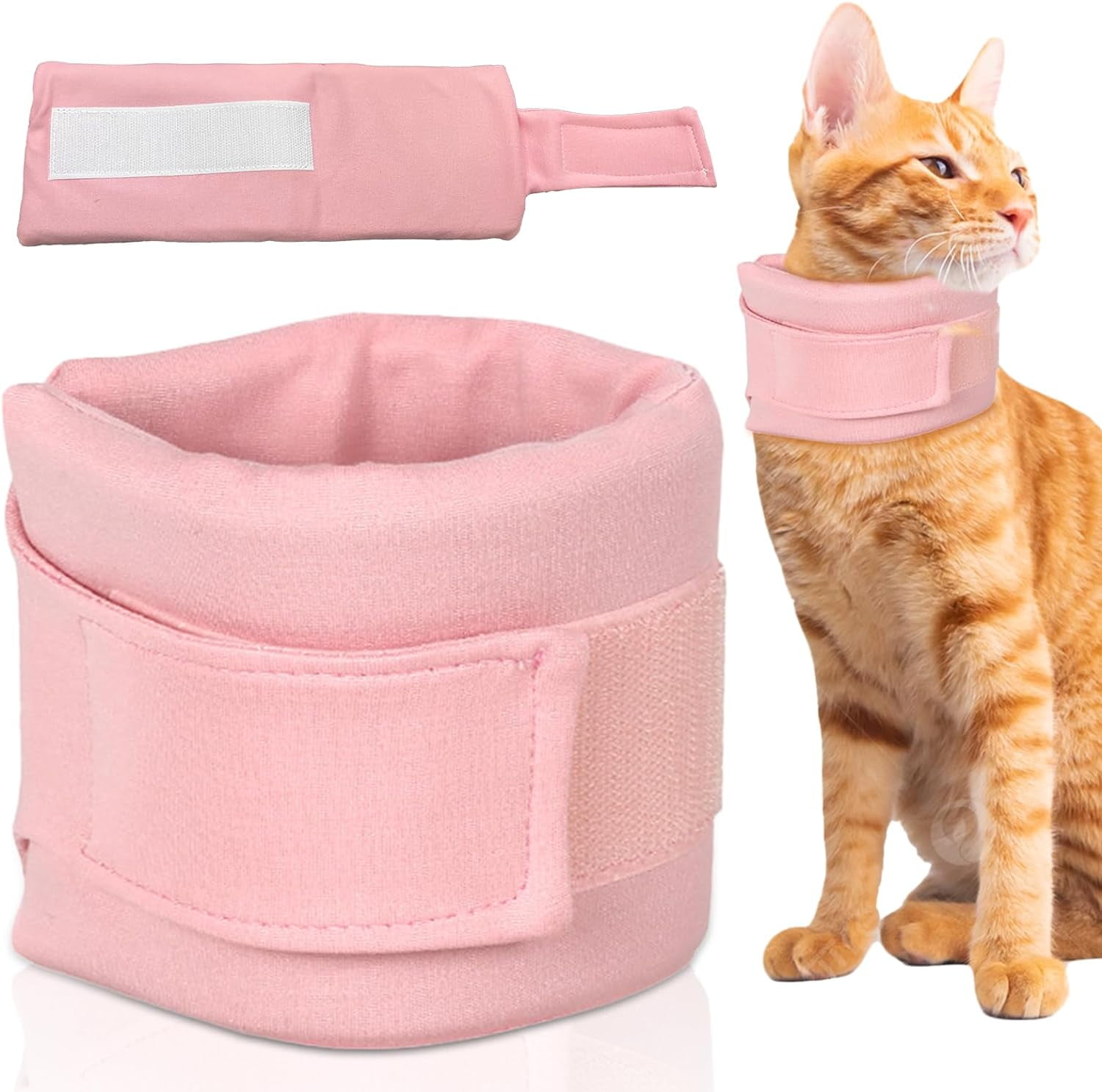 CHICOQUE Cat Cone Collar Soft, Adjustable Cat Recovery Collar to Stop ...