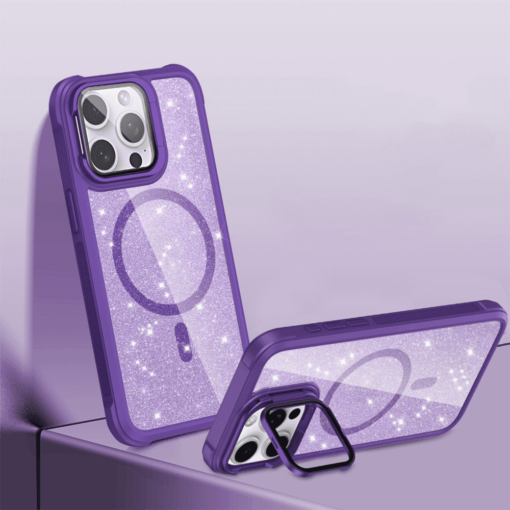 CHICOQUE Magnetic Clear Case for iPhone 16 Pro Max for Magsafe Bling ...