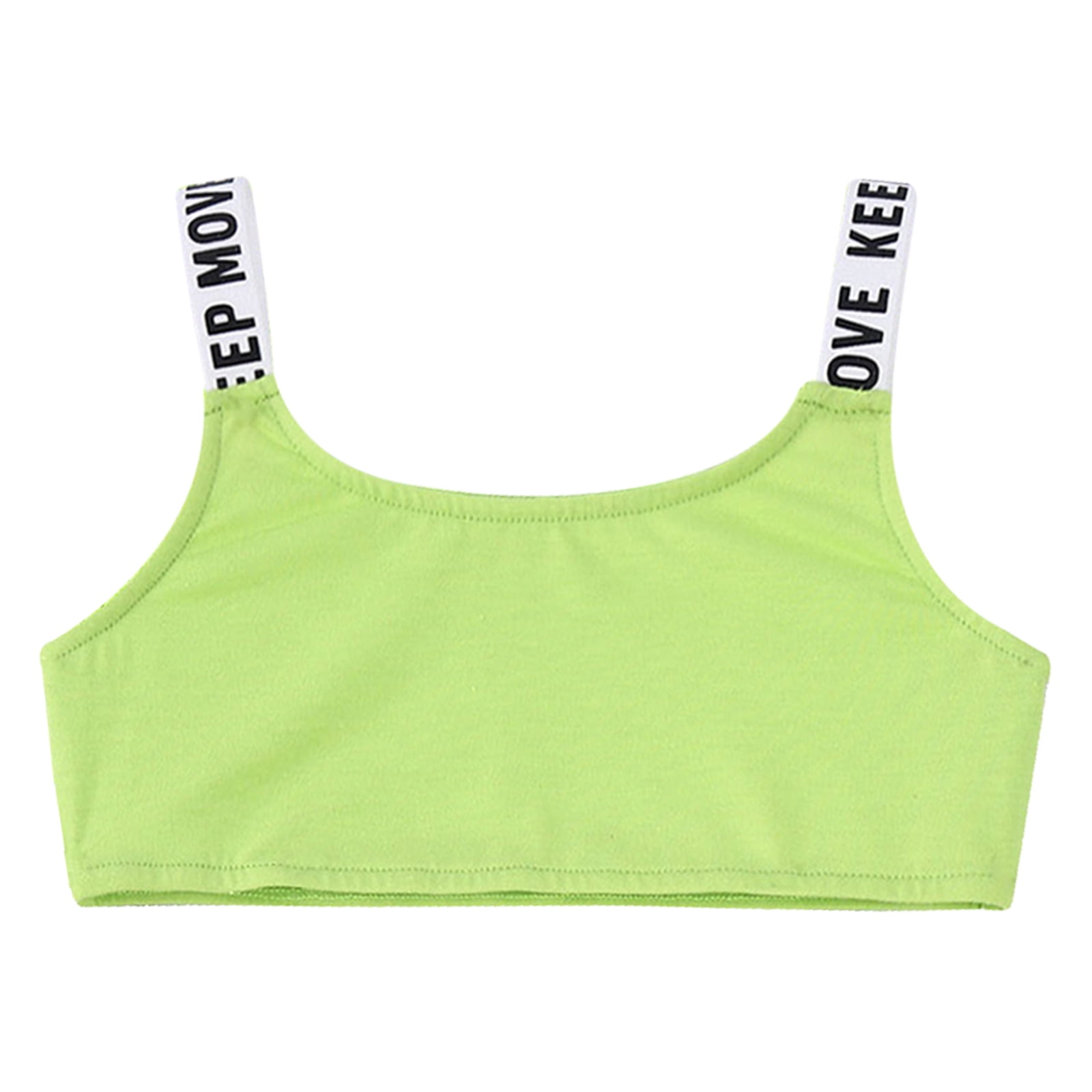CHICTRY Big Girls Letter Straps Sports Bra Gymnastics Dance Undershirts ...