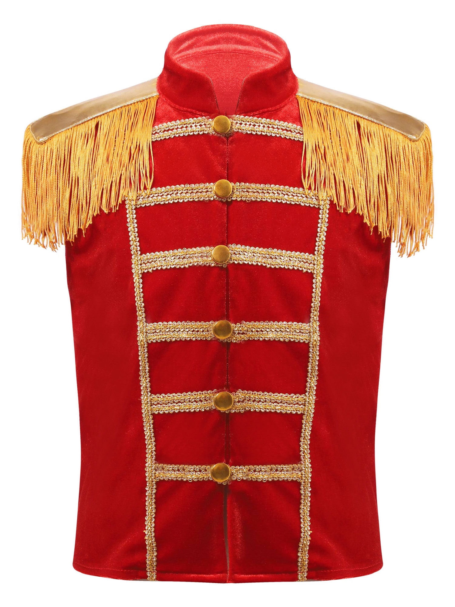 CHICTRY Boys Sleeveless Tassels Vest Marching Band uniform Circus ...
