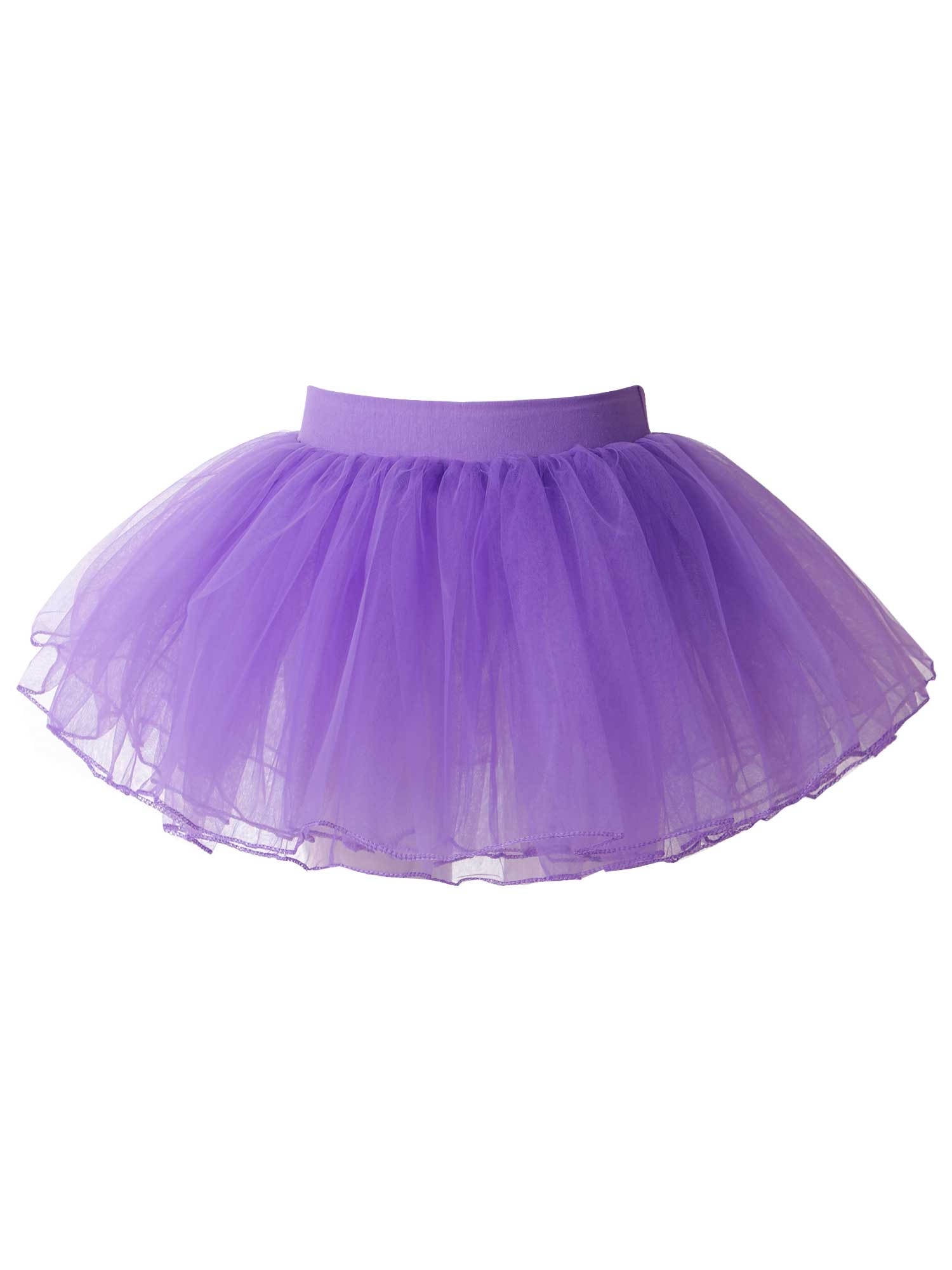CHICTRY Girls Ballet Dance Tutu Skirt 4 Layers Mesh Tulle Miniskirt ...