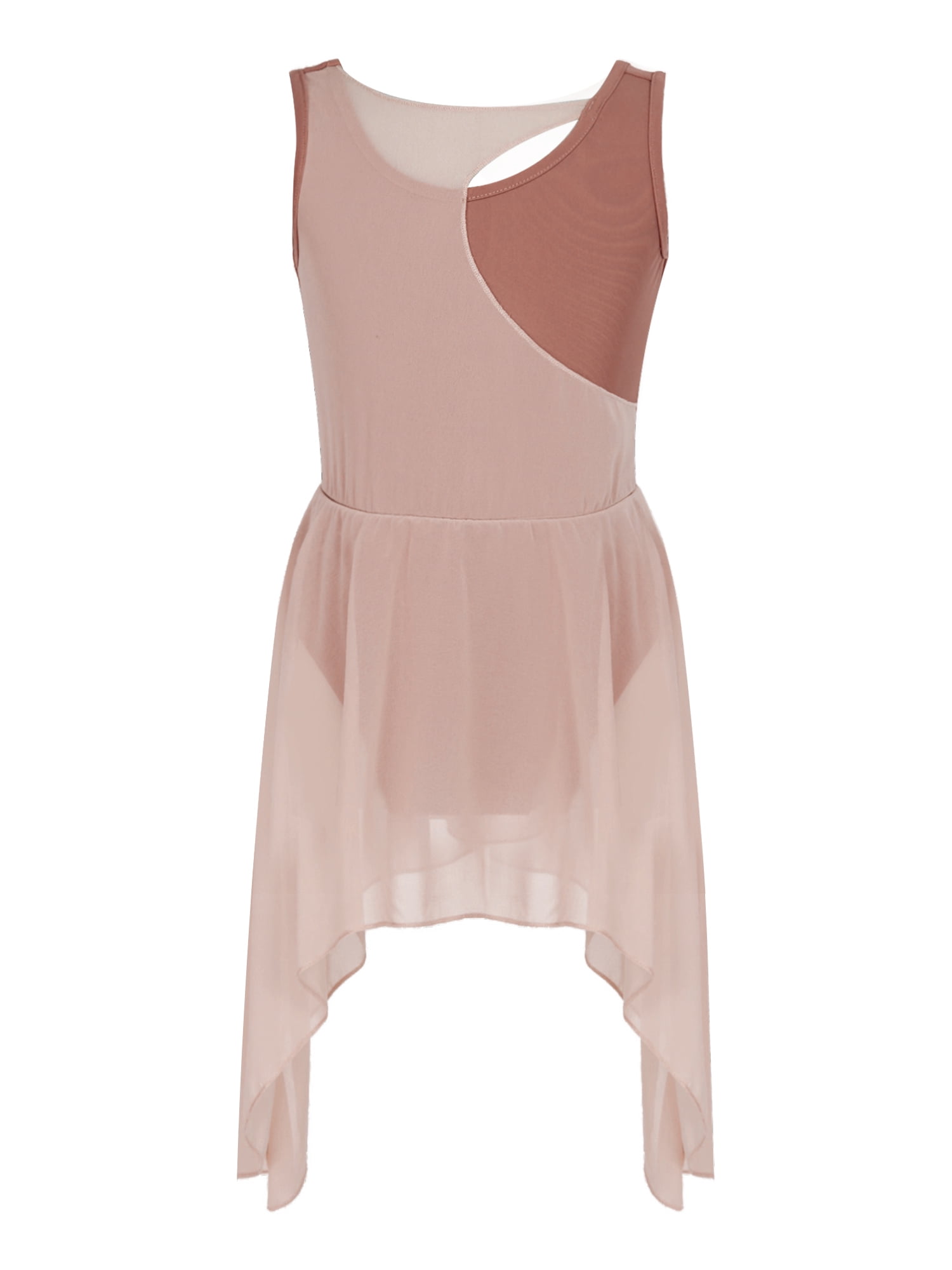 CHICTRY Girls Contemporary Dance Costume Irregular Hem Lyrical Dance ...