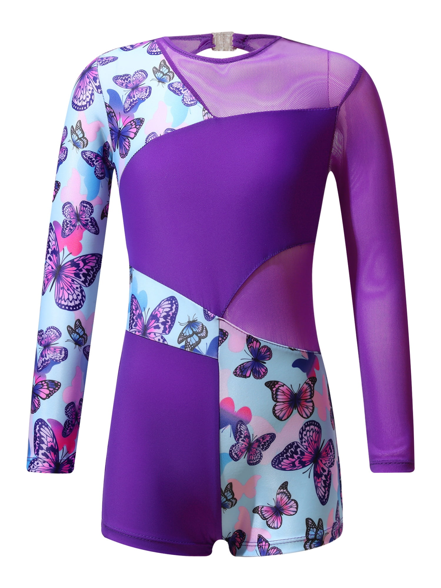 CHICTRY Girls Long Sleeve Gymnastics Leotard Ballet Dance Biketard ...