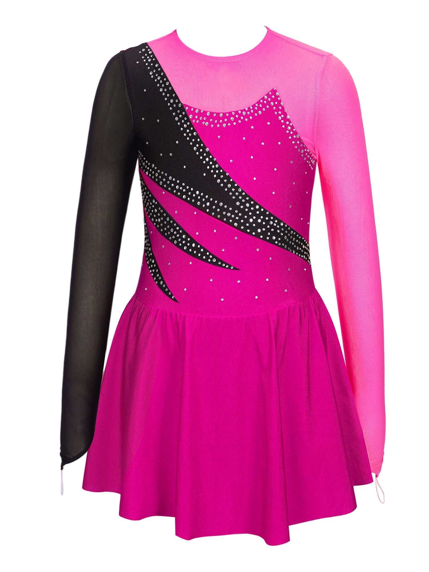CHICTRY Girls Skating Costume Figure Skating Dress Dancewear for ...