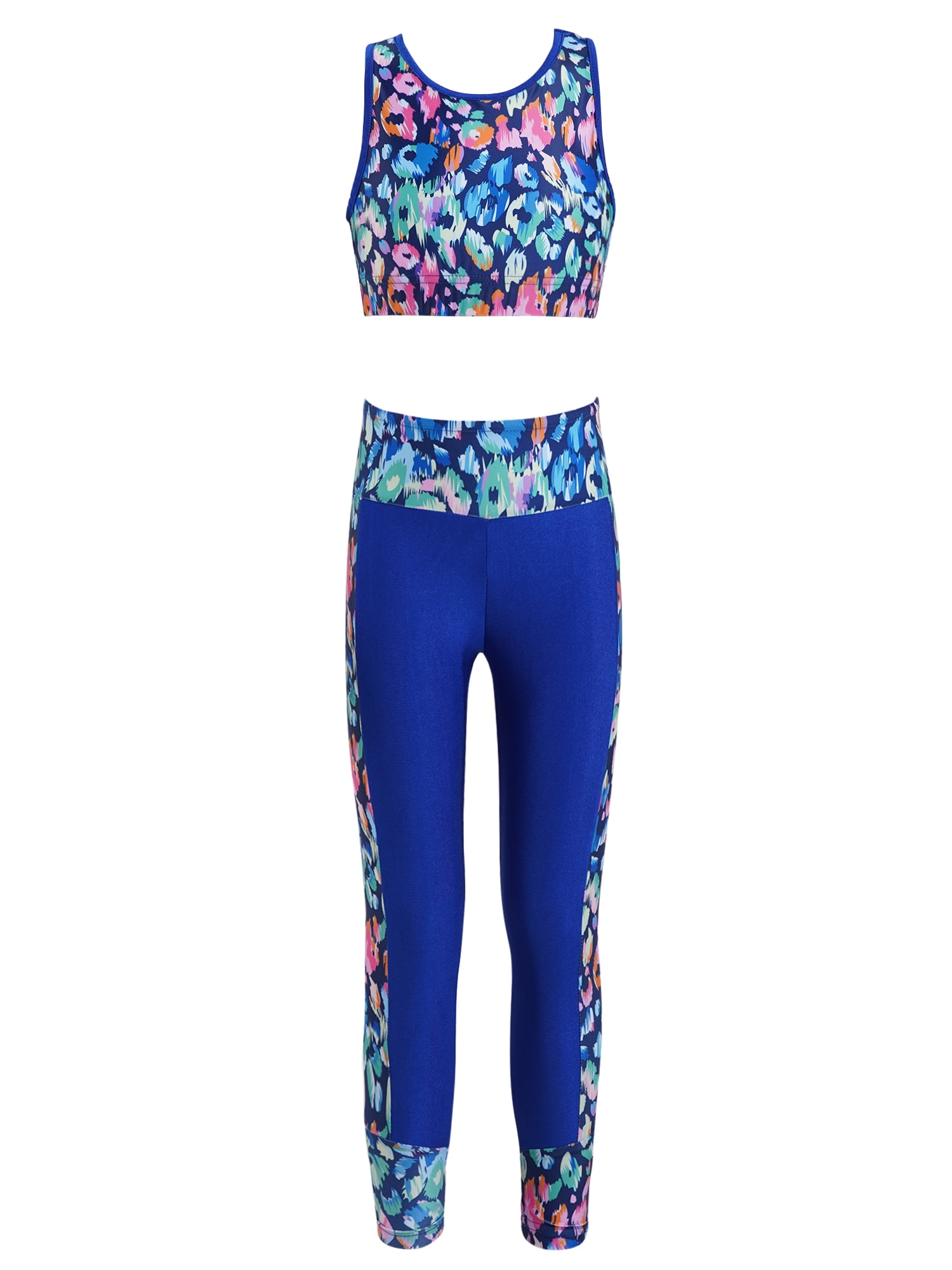 CHICTRY Girls Sports Suit Activewear Racer Back Tops with Athletic ...