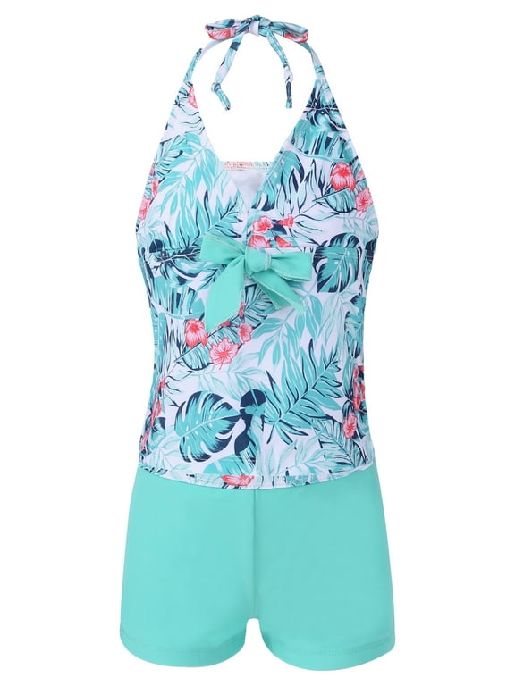 Bluey Girls Spaghetti Strap Tankini Swimsuit with UPF 50, Sizes 4/5-7/8 ...