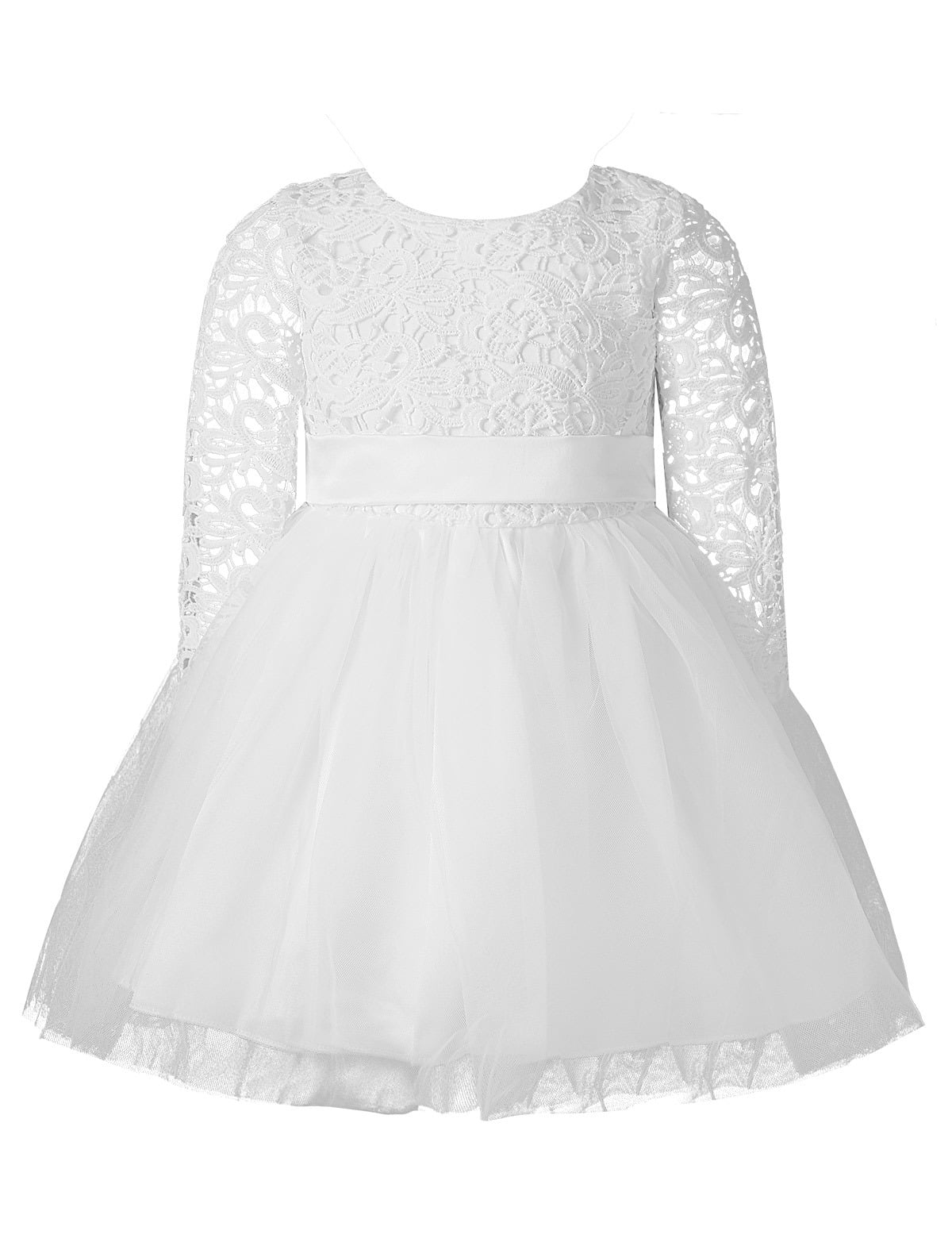 CHICTRY Infant Baby Girls Ivory Flower Girl Dress Bowknot Birthday ...