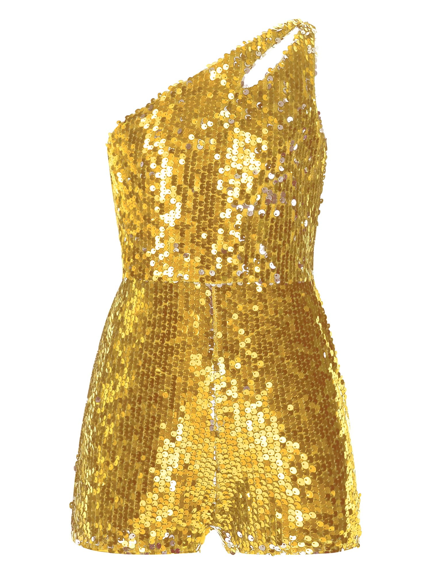 CHICTRY Kid Girls Sequin Jumpsuit Party Halter Shinny Kids Dance Formal ...