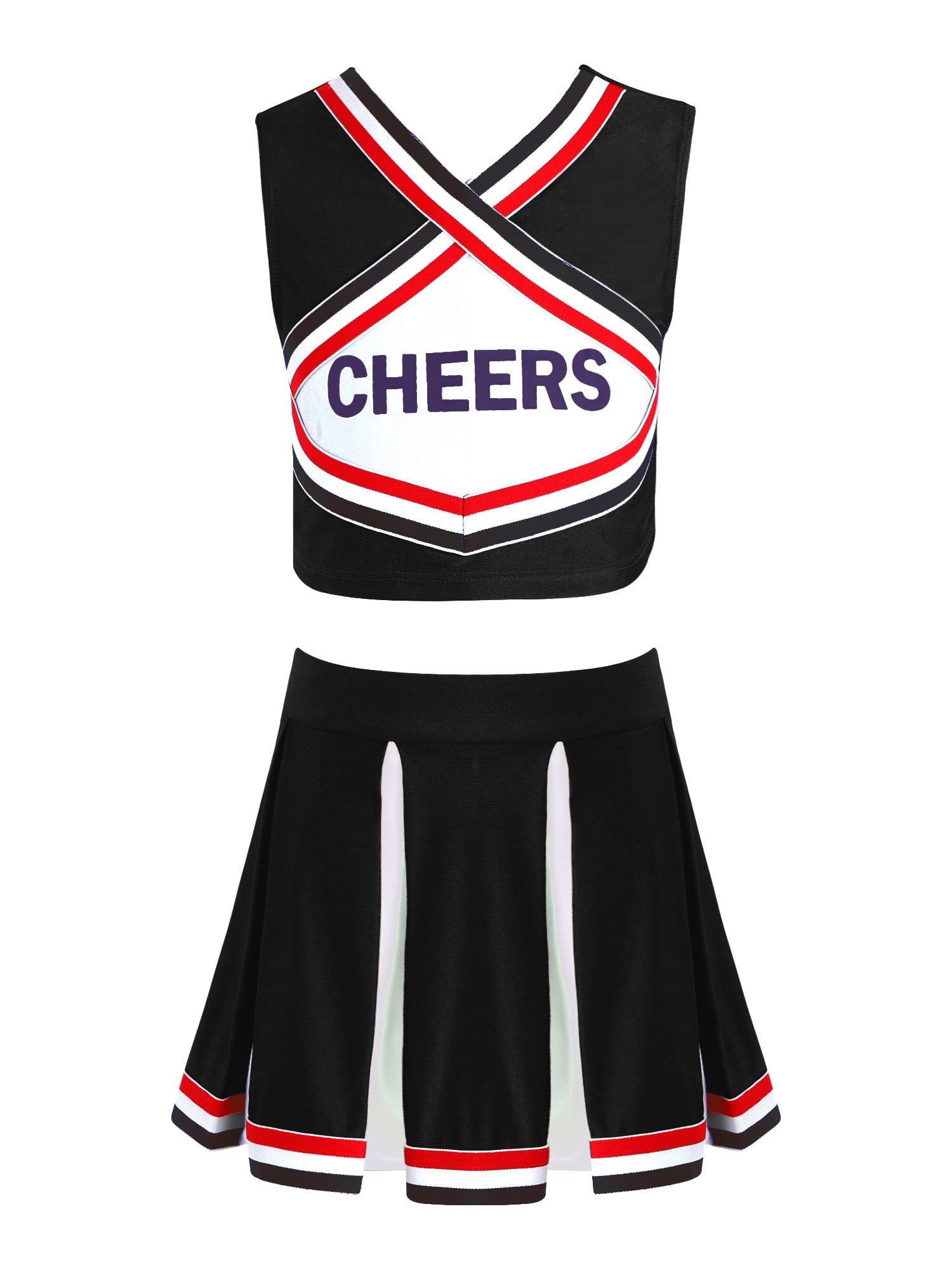 CHICTRY Kids Girls 2Pcs Cheer Leader Costume Sports Dance Suit Cheers ...