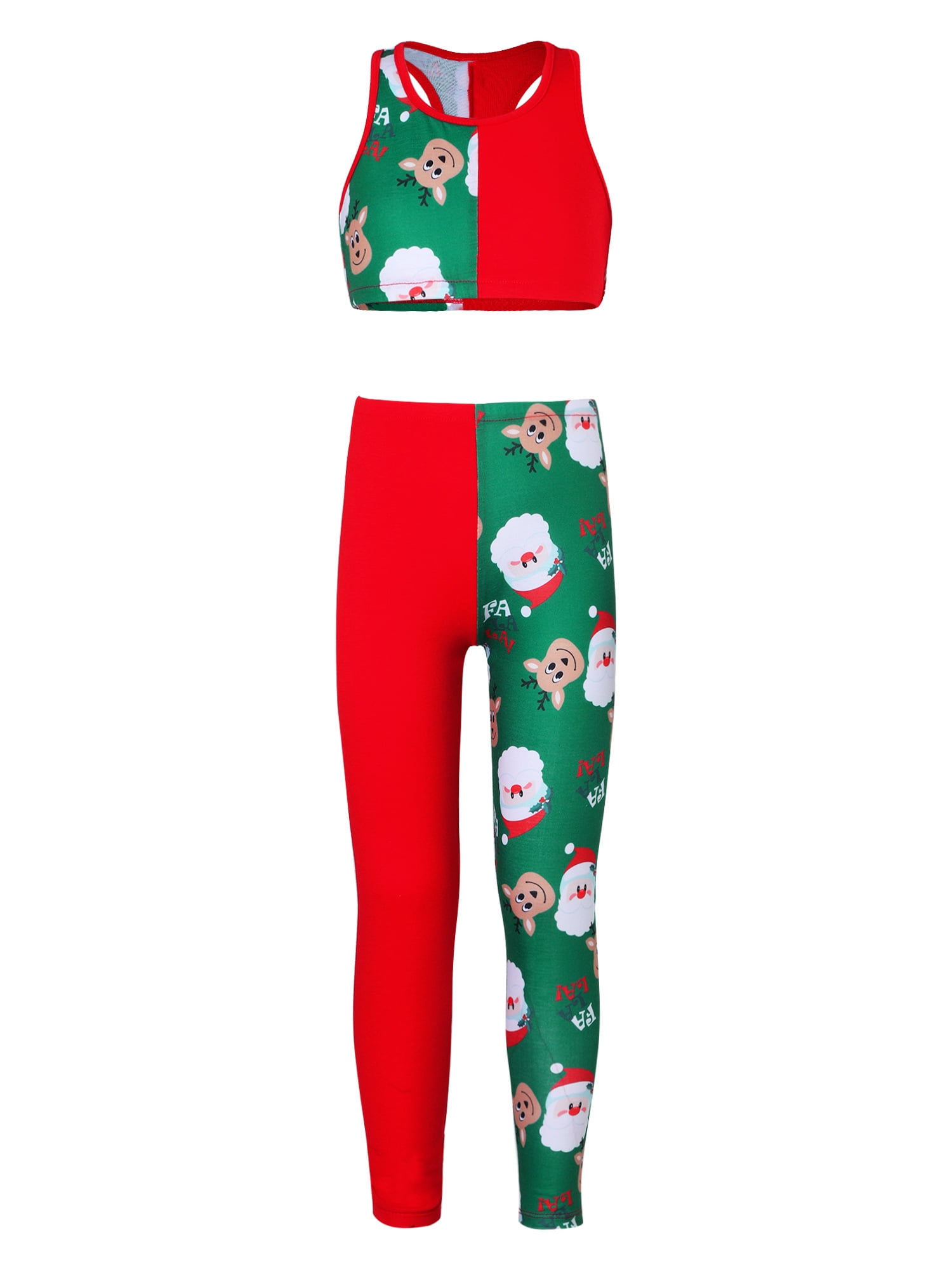 CHICTRY Kids Girls 2Pcs Christmas Dance Costume Xmas Santa Elf Costume ...