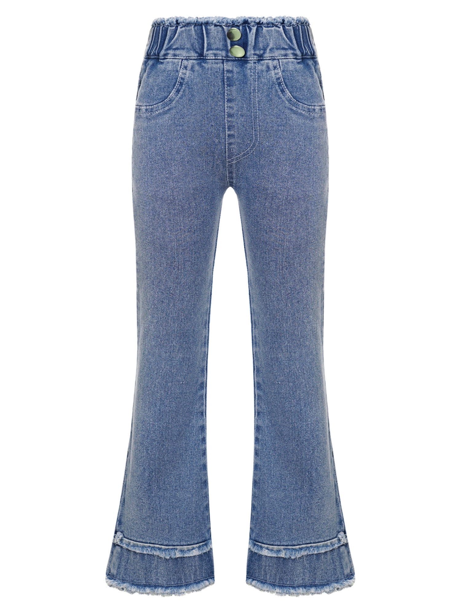 CHICTRY Kids Girls Casual Denim Pants Flared Jeans Juniors Ripped ...