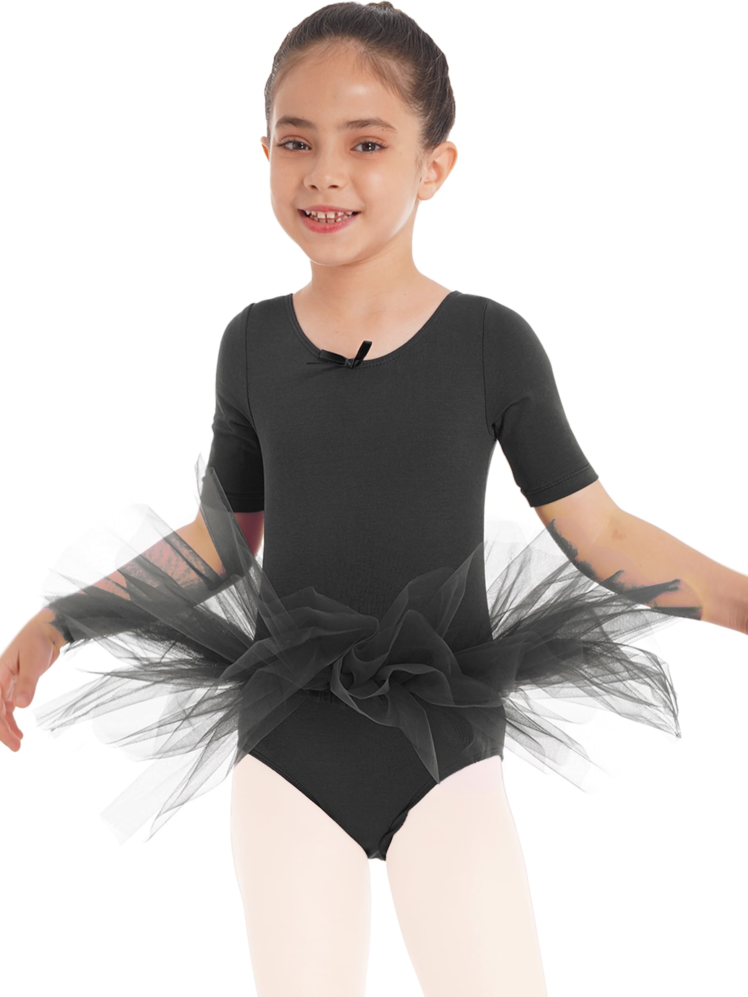 CHICTRY Kids Girls Gymnastics Ballet Leotard Dress Tulle Ballet Dance ...