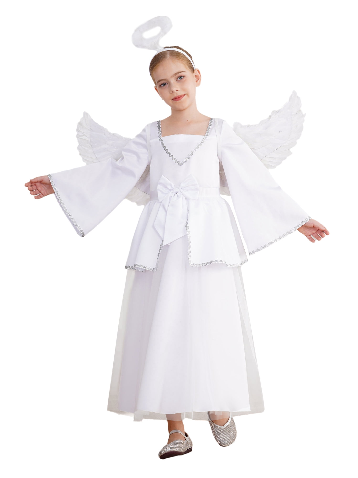 CHICTRY Kids Girls Little Angel Heaven Outfits Peplum Dress with ...
