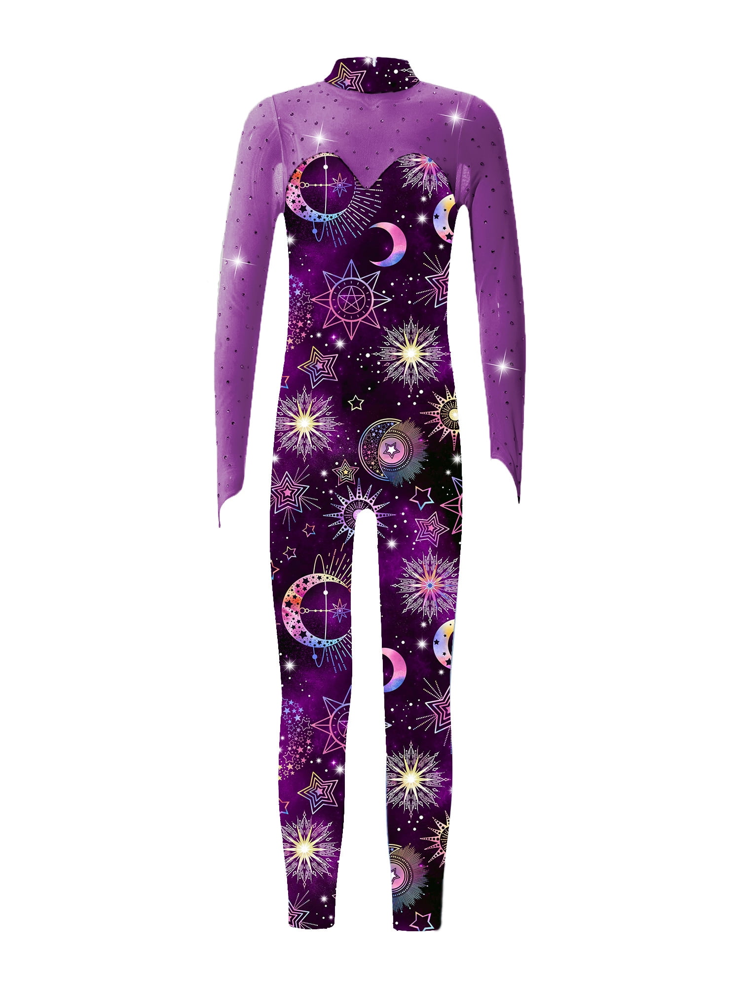 CHICTRY Kids Girls Long Ballet Dance Gymnastics Leotard One Piece ...