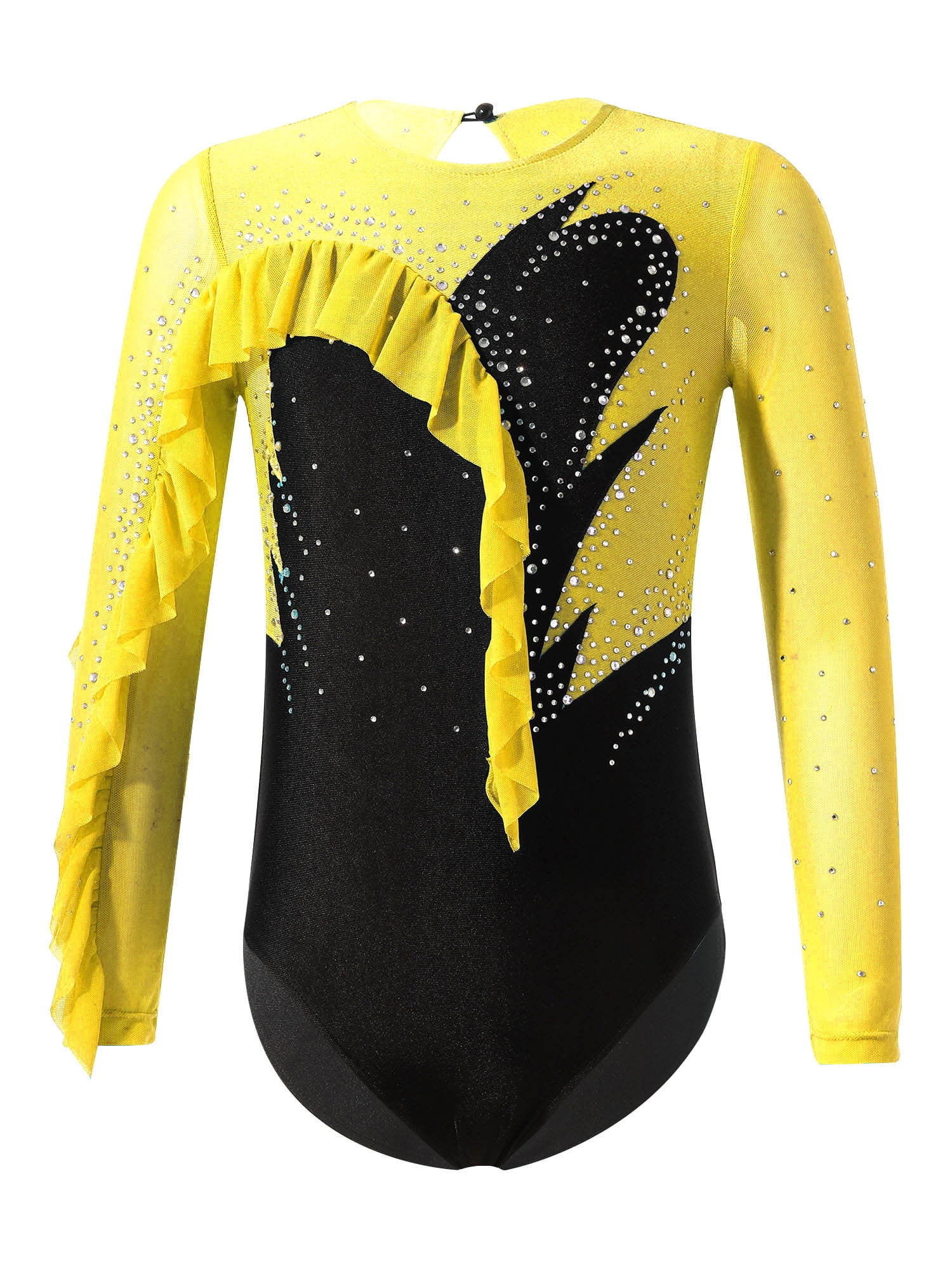 CHICTRY Kids Girls Long Sleeve Figure Skating Bodysuit Shiny Rhinestone ... CHICTRY Kids Girls Long Sleeve Figure Skating Bodysuit Shiny Rhinestone ...